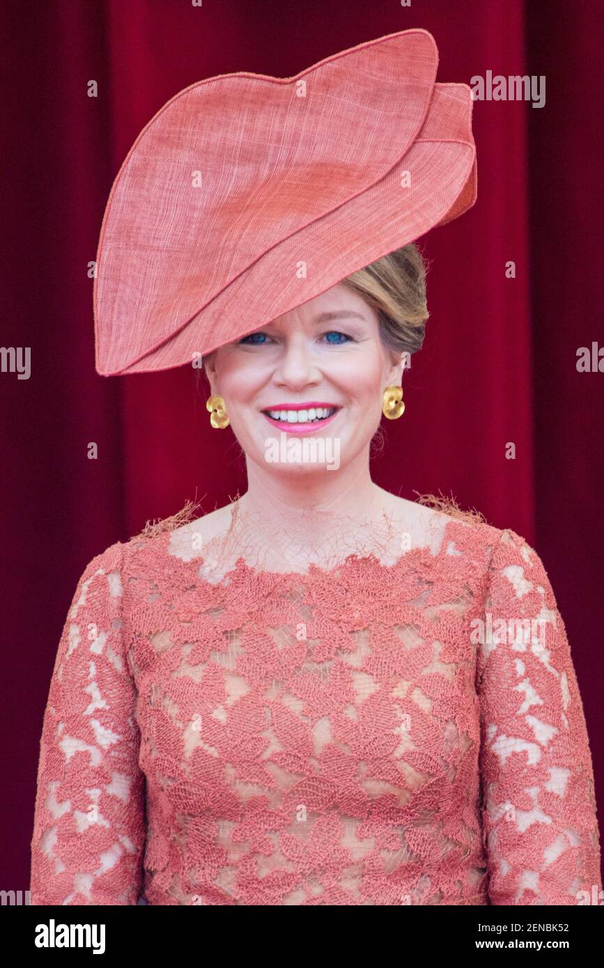 Queen Mathilde attending Belgian National Day 2019 in Brussels, Belgium ...