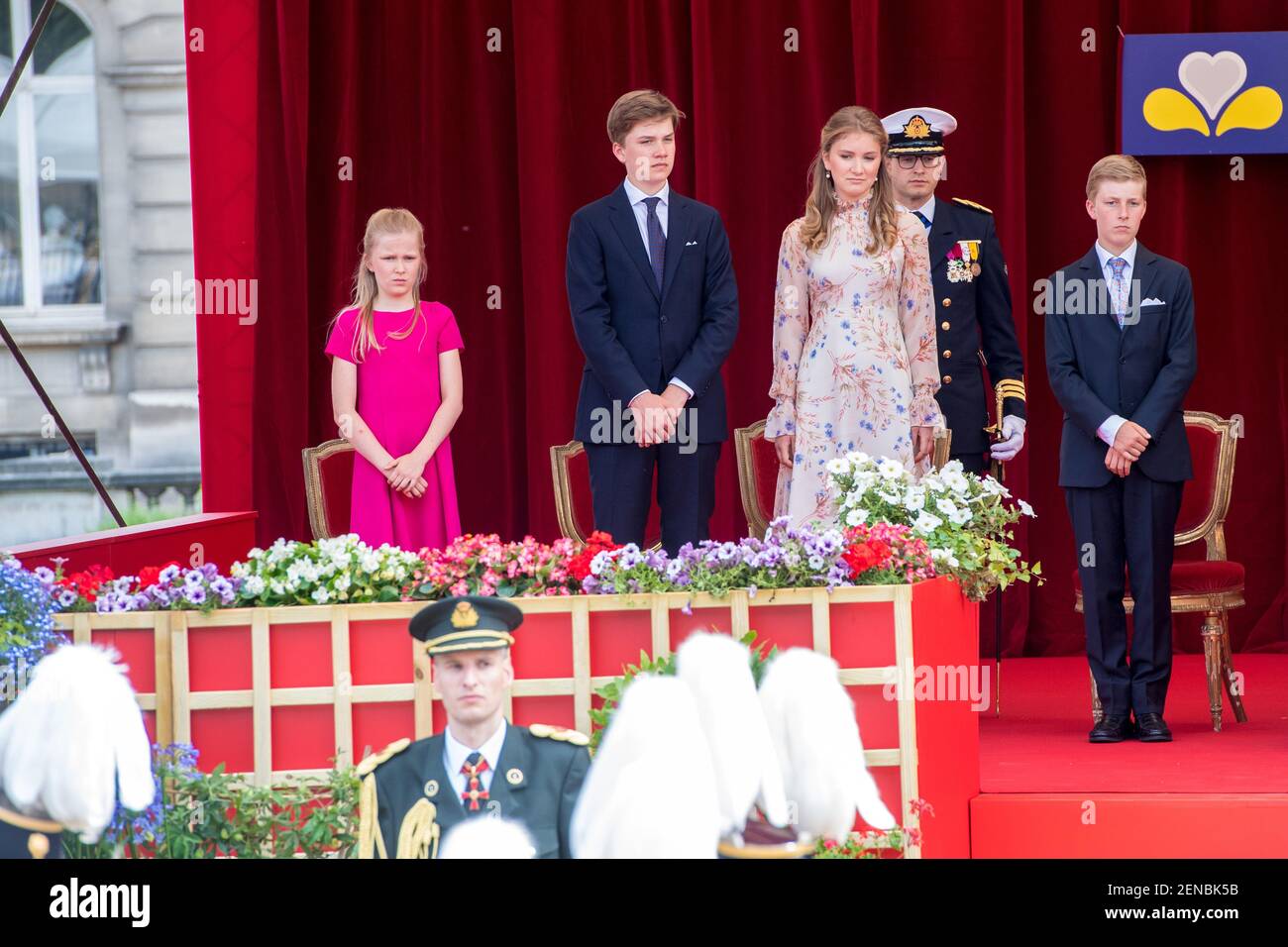 Princess Elisabeth, Prince Gabriel, Prince Emmanuel and Princess ...