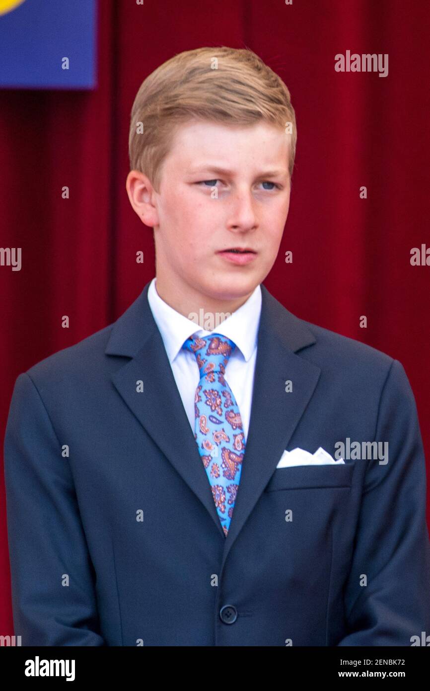 Prince Emmanuel attending Belgian National Day 2019 in Brussels ...
