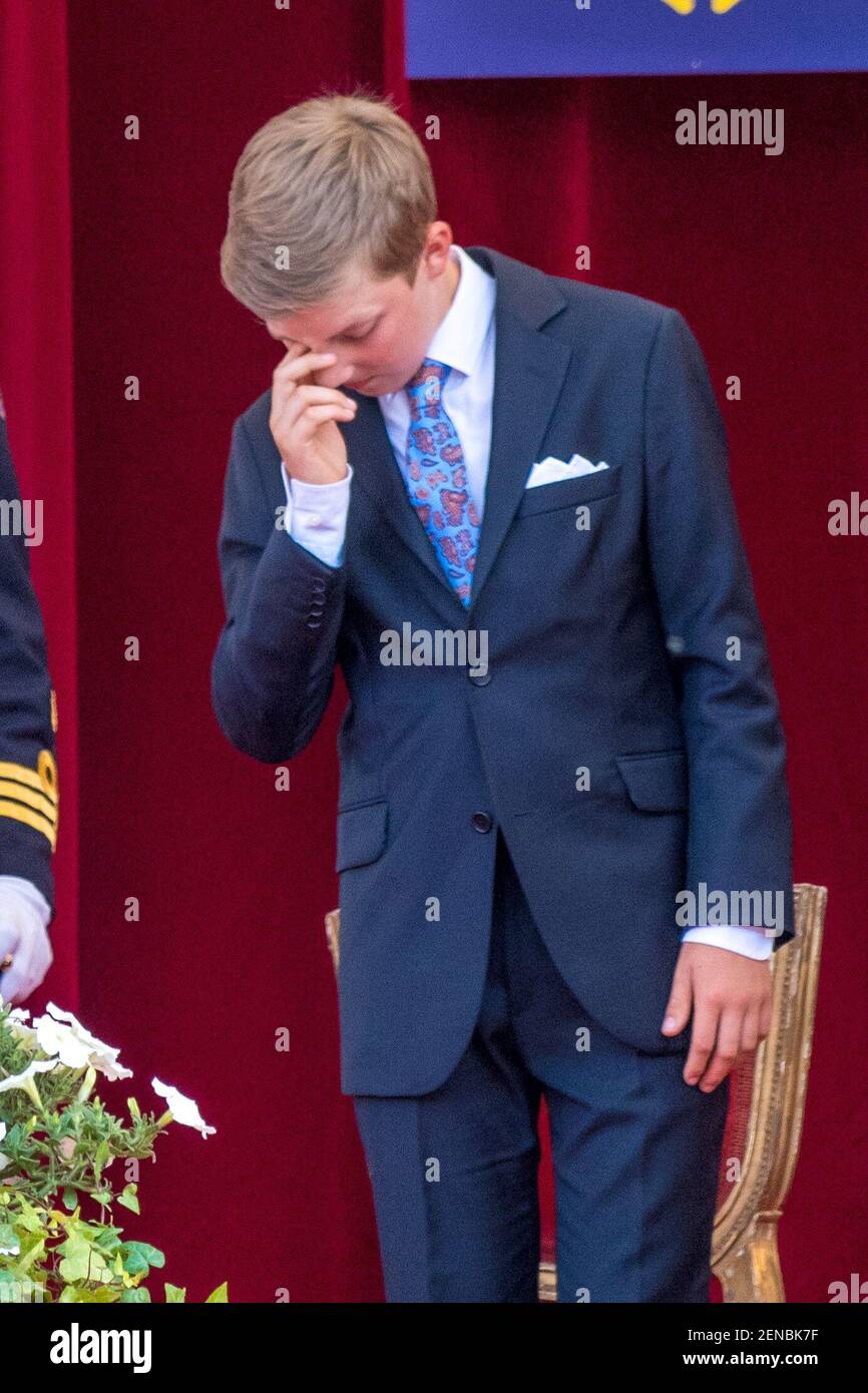 Prince Emmanuel attending Belgian National Day 2019 in Brussels ...