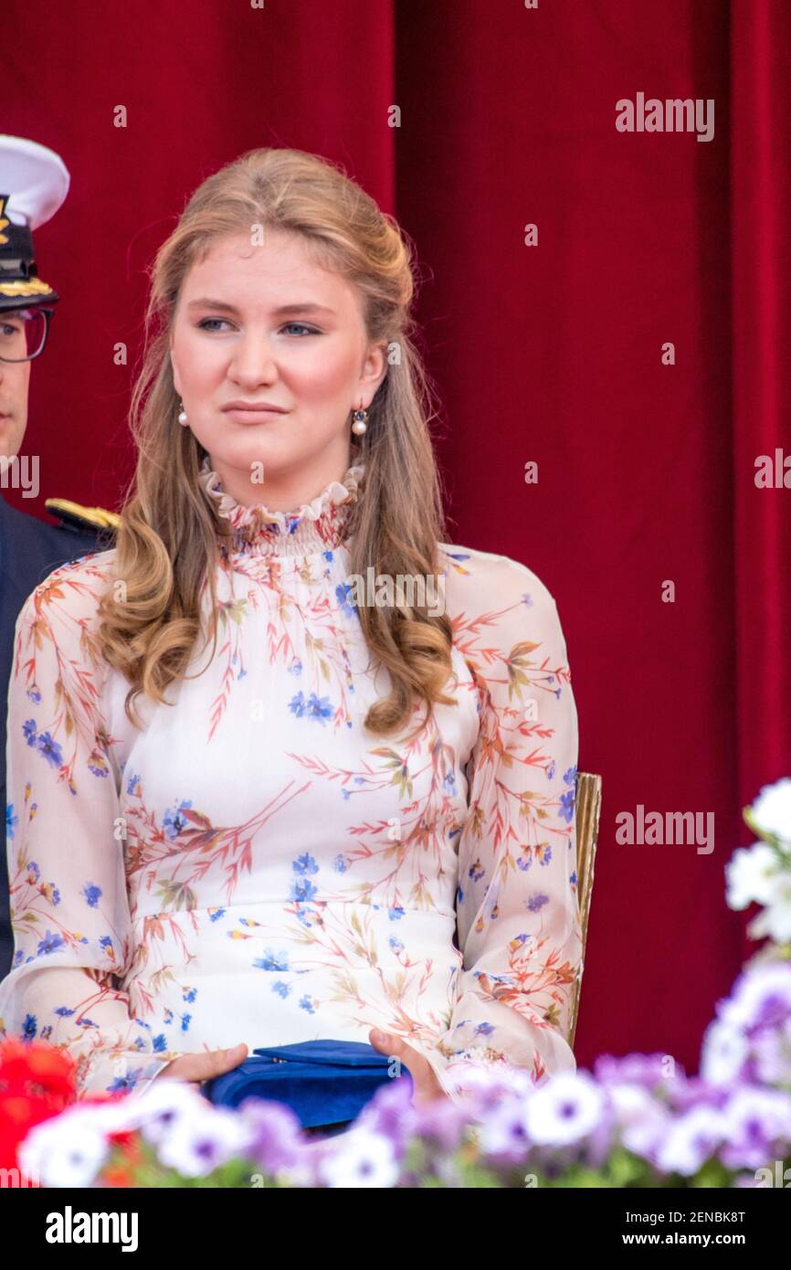 Princess Elisabeth attending Belgian National Day 2019 in Brussels ...