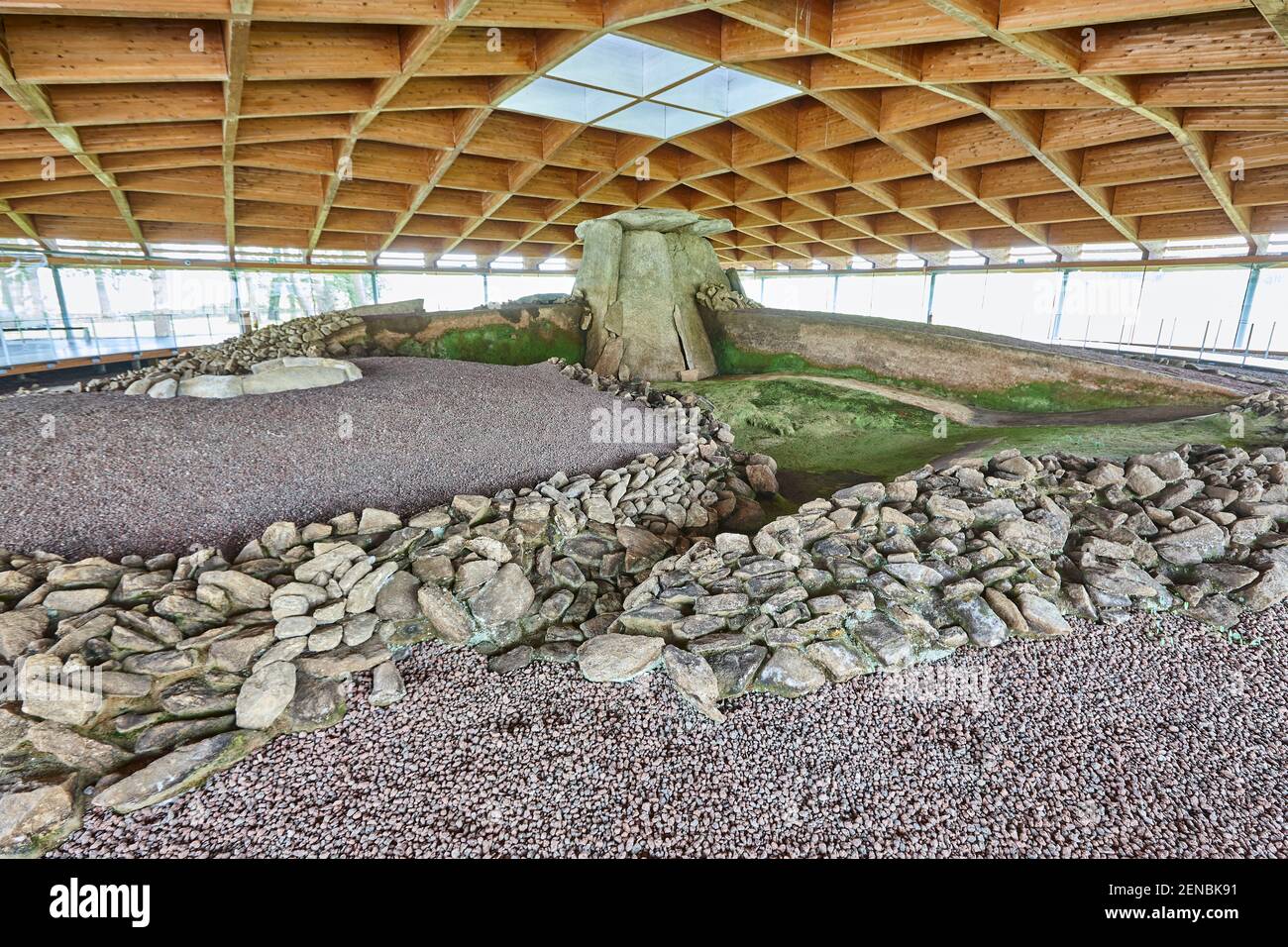 Ancient megalithic dolmen structure in Dombate, A Coruna. Galicia Stock ...