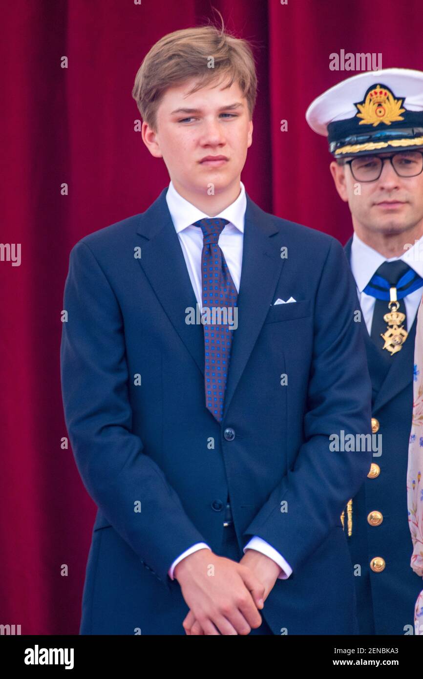 Prince Emmanuel attending Belgian National Day 2019 in Brussels ...