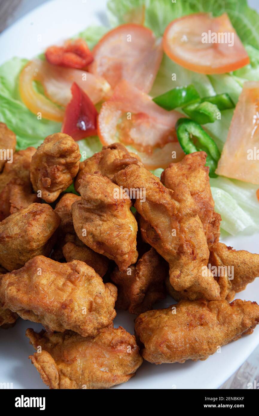 Indian traditional chicken pakora isolated. Vertical picture Stock ...