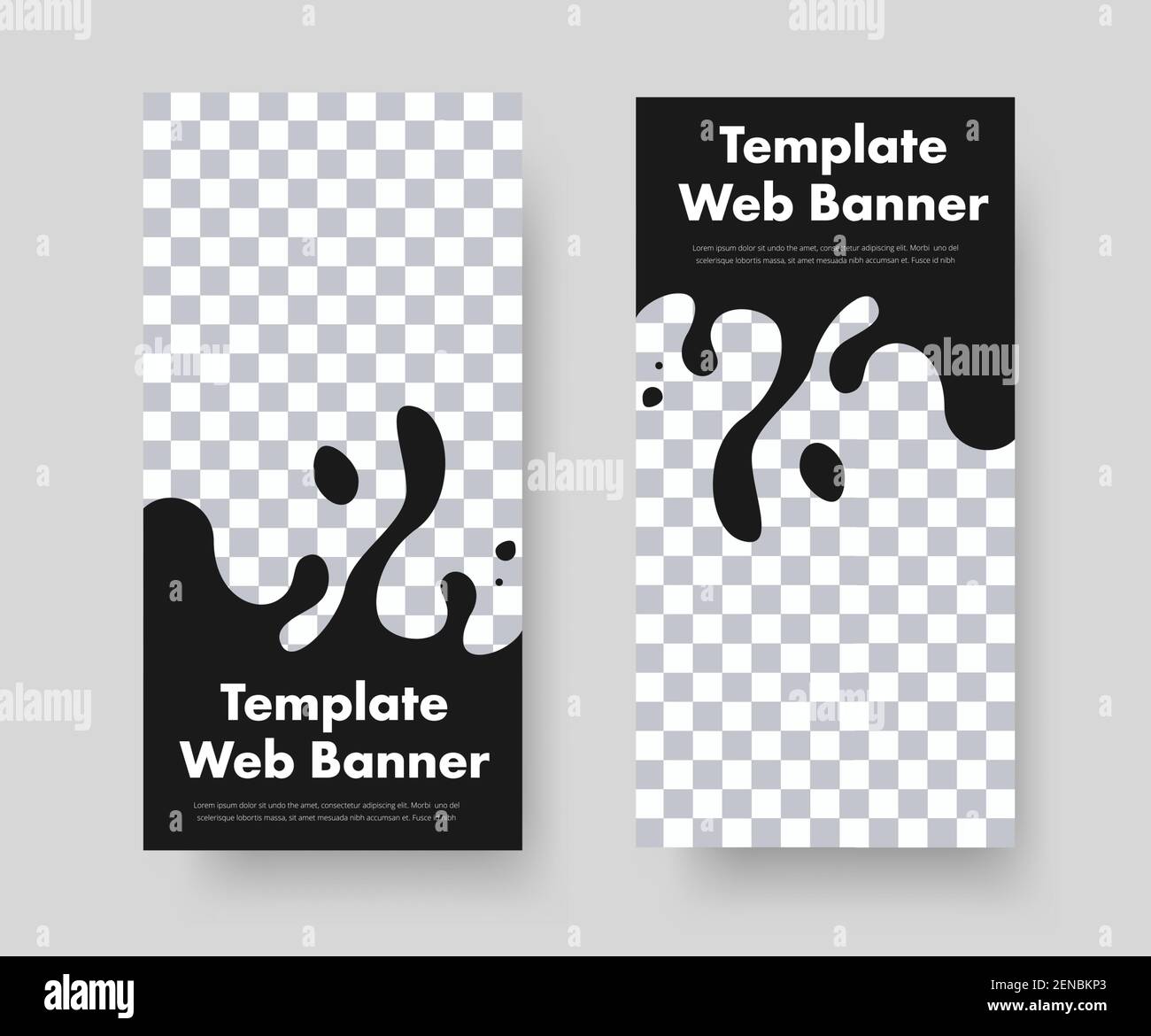 Two vertical blank business Stock Vector Images - Alamy