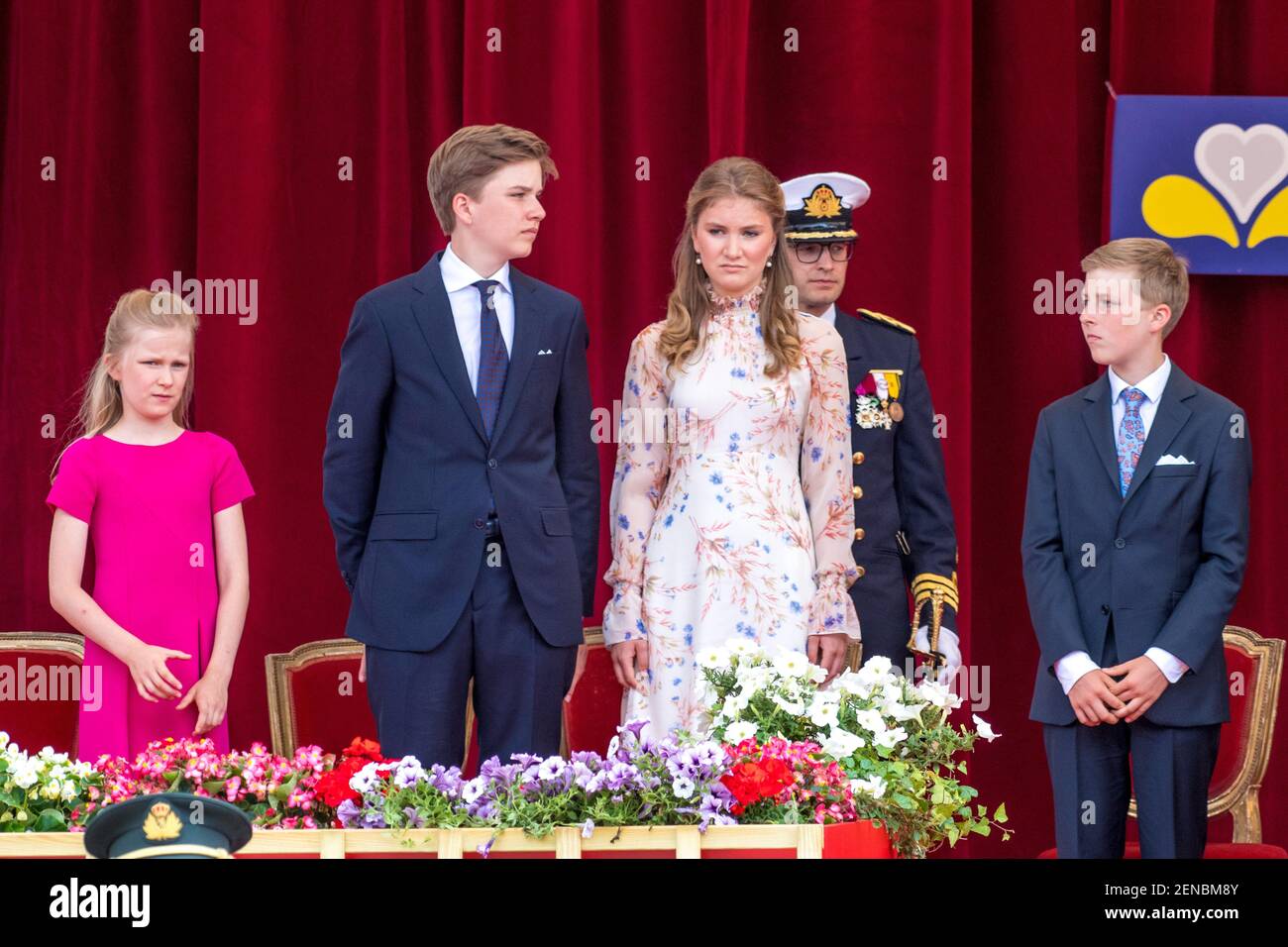 Princess Elisabeth, Prince Gabriel, Prince Emmanuel and Princess ...