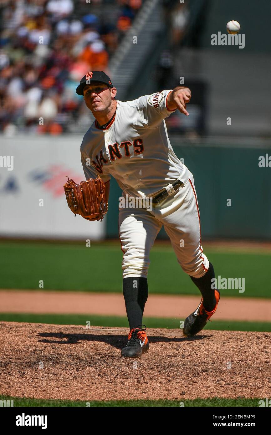 July 20, 2019: San Francisco Giants starting pitcher Ty Blach (50) in ...