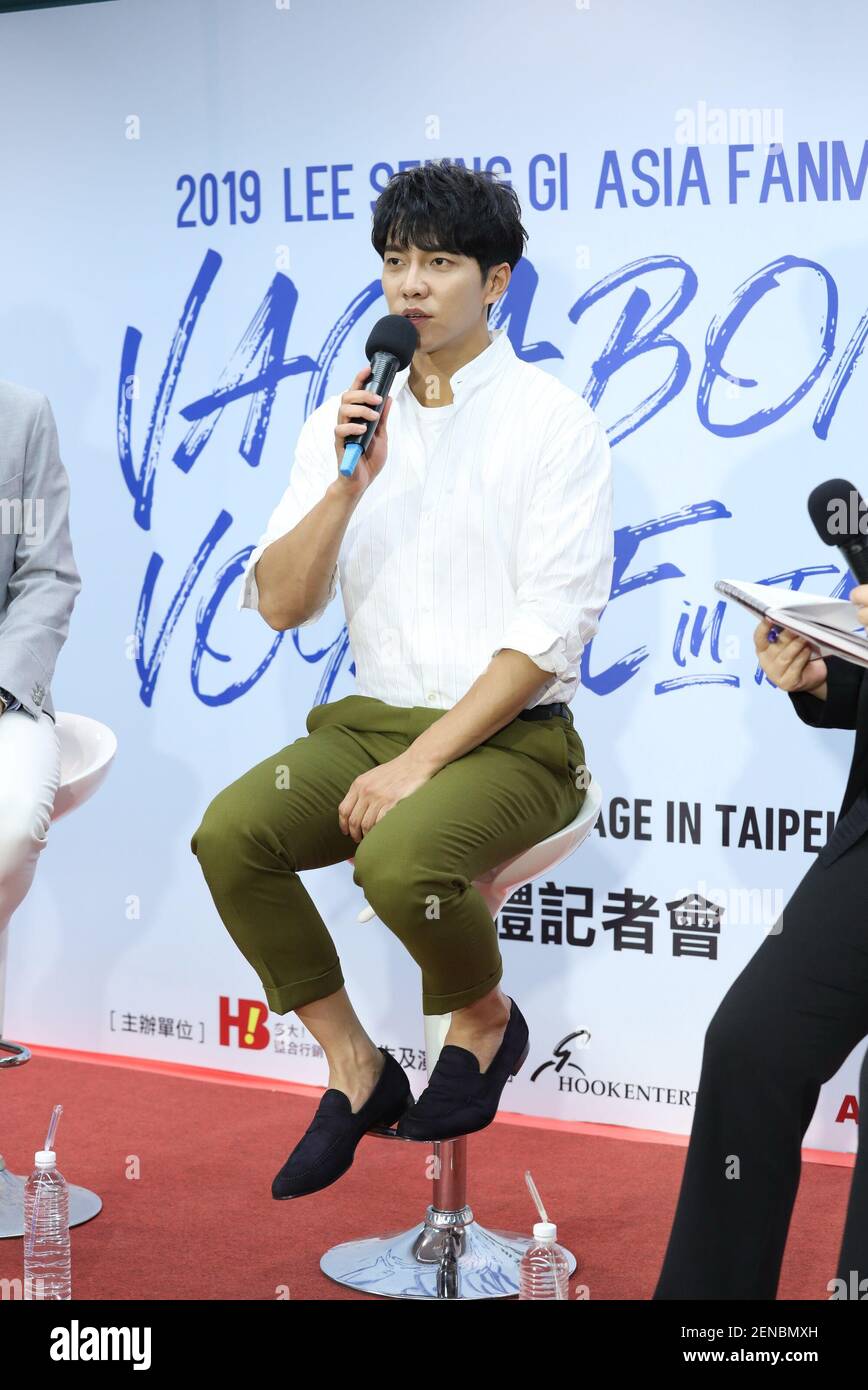 South Korean singer and actor Lee Seung-gi attends a press conference ...