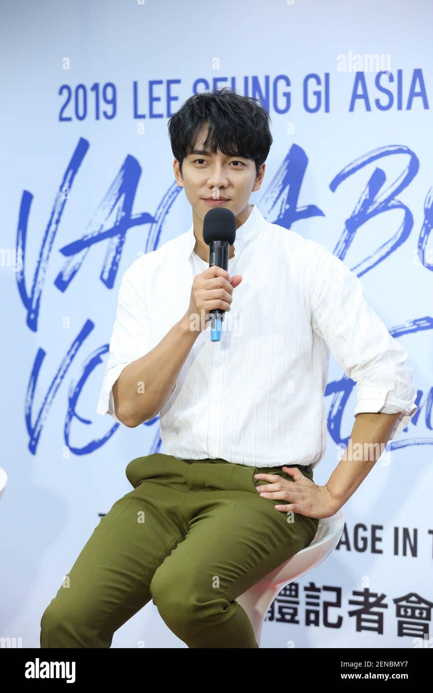 South Korean singer and actor Lee Seung-gi attends a press conference ...