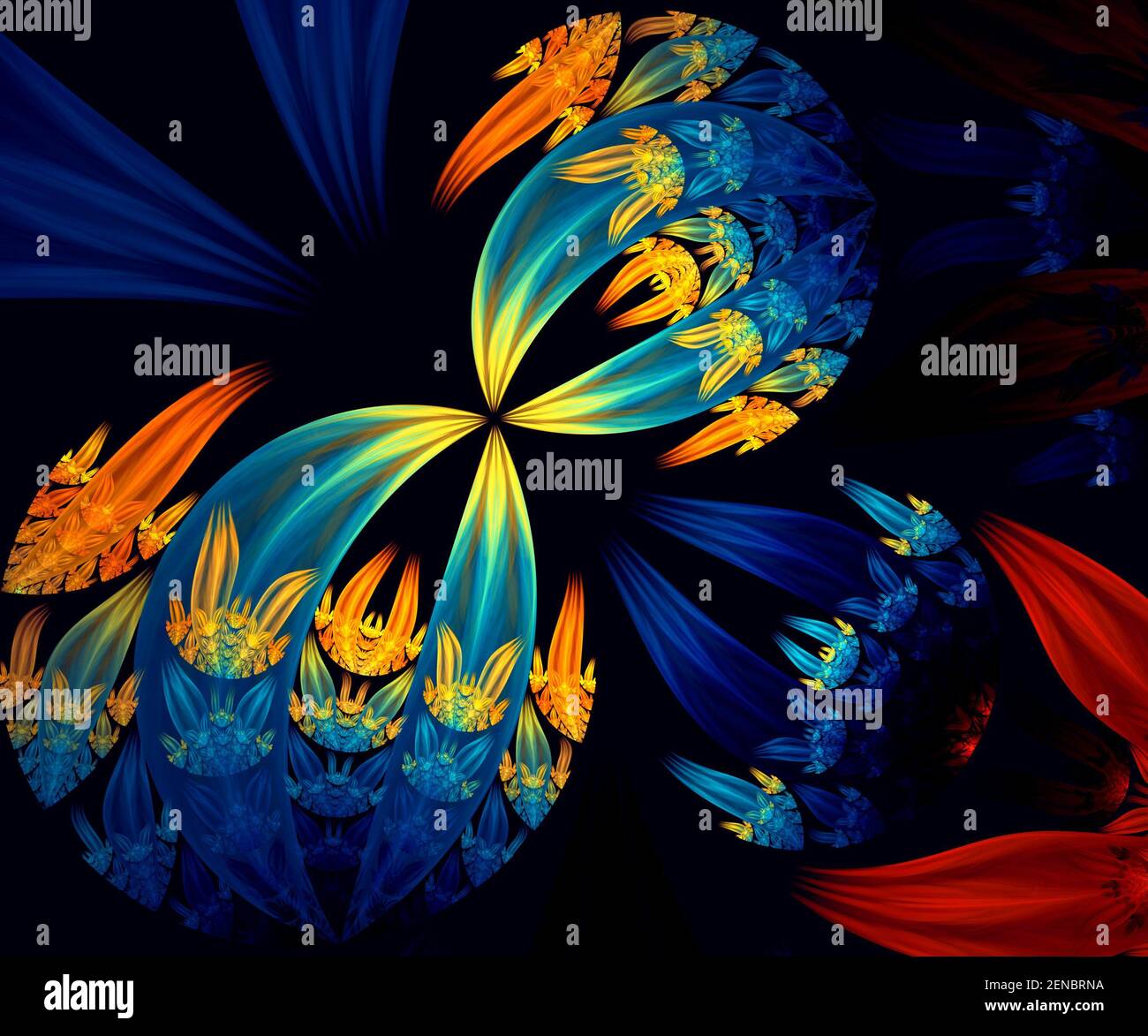 Computer generated fractal artwork for creative art,design and ...