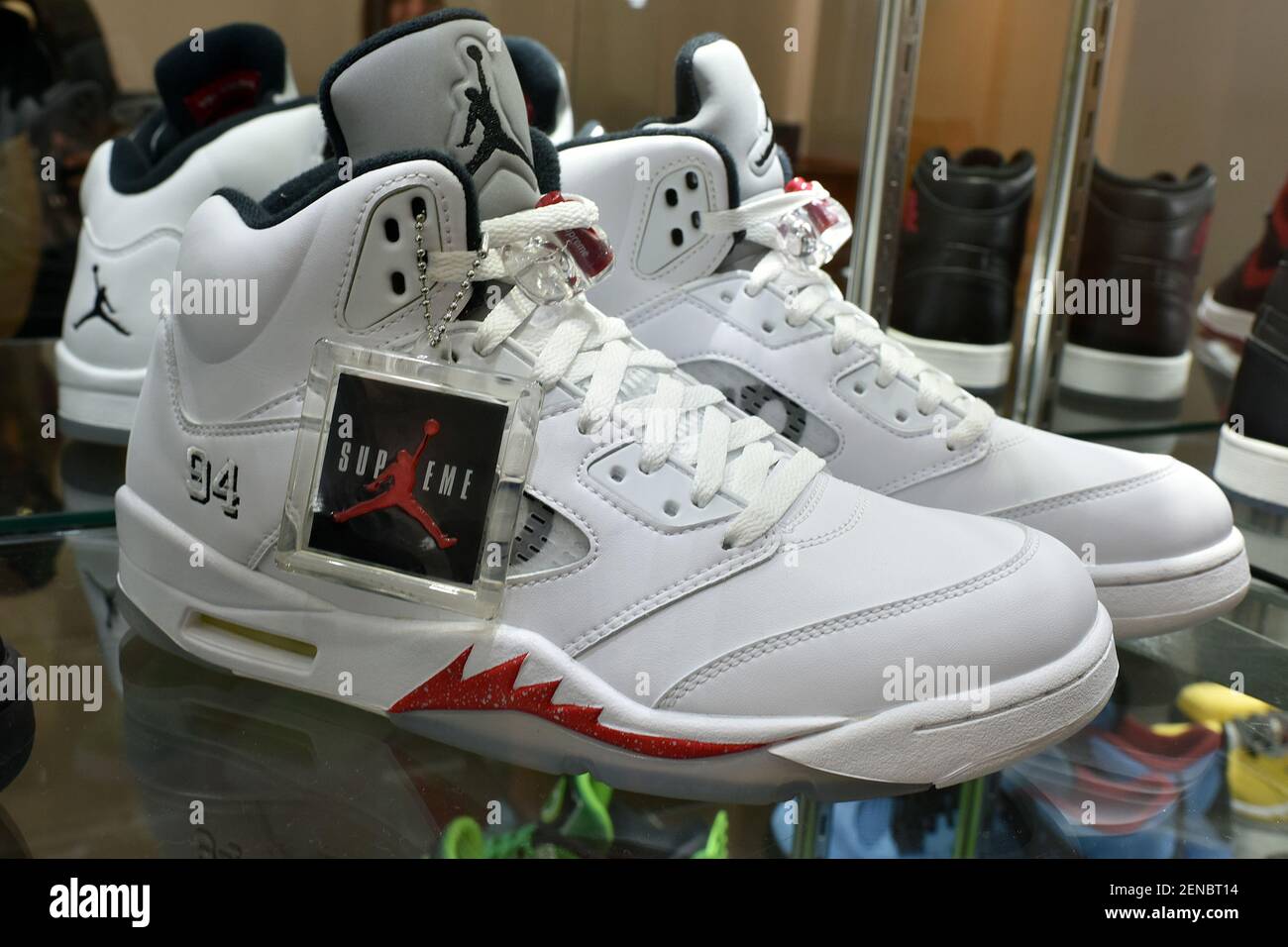 Rare Nike sneakers on display at Sotheby’s & Stadium Goods Ultimate ...