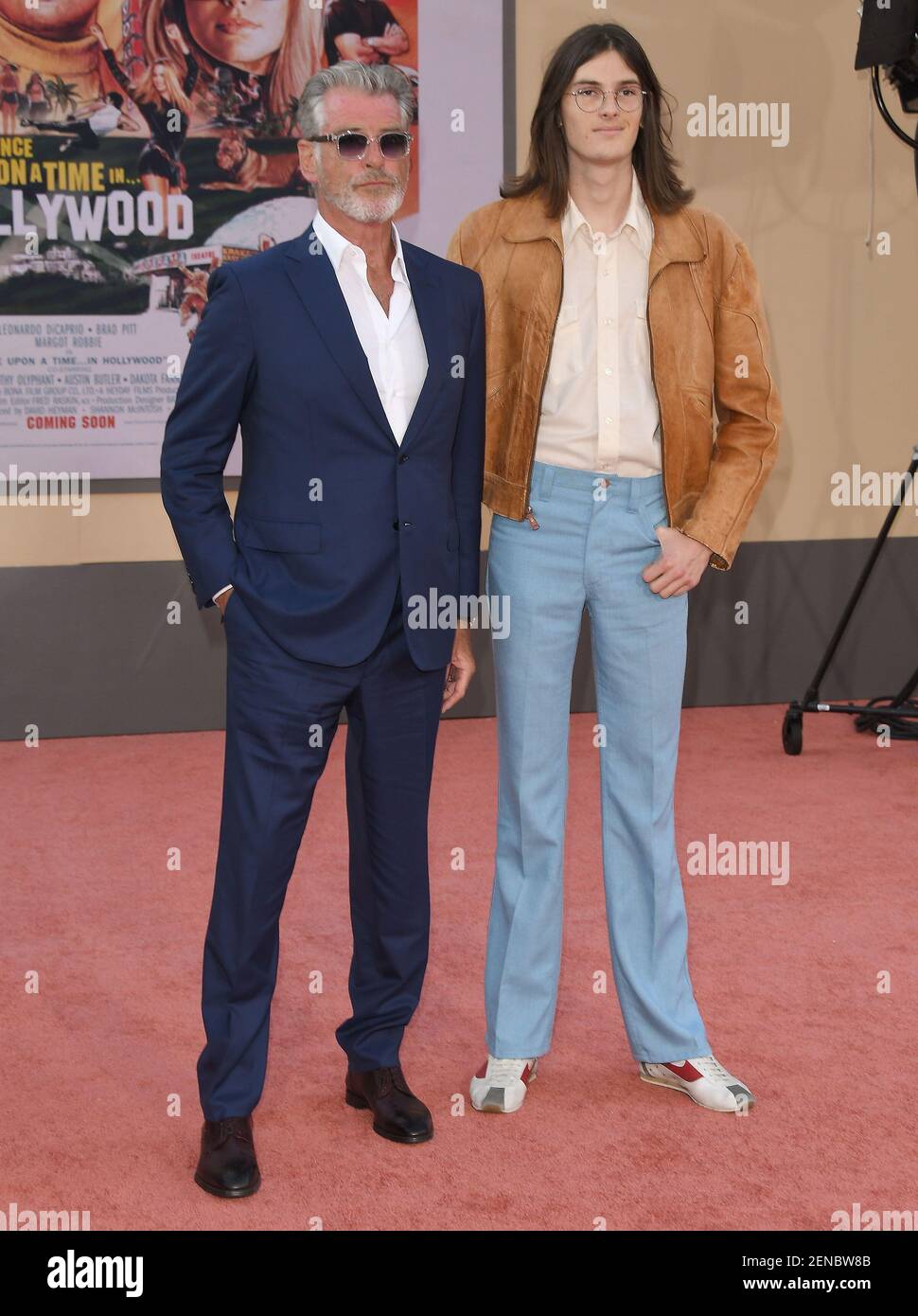 (L-R) Pierce Brosnan and Dylan Brosnan at the ONCE UPON A TIME...IN ...