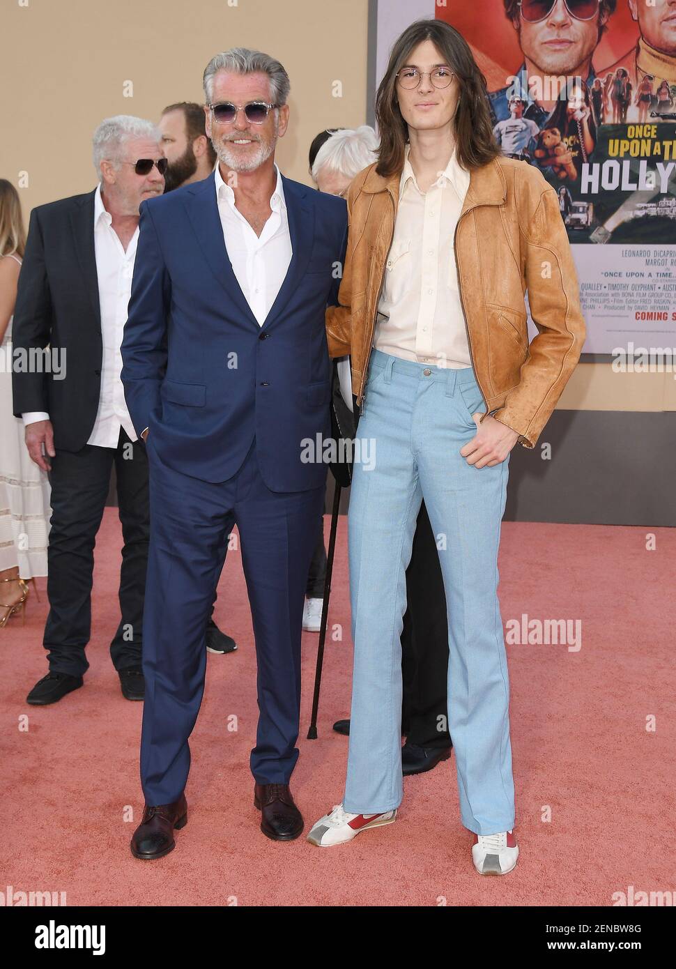 (L-R) Pierce Brosnan and Dylan Brosnan at the ONCE UPON A TIME...IN ...