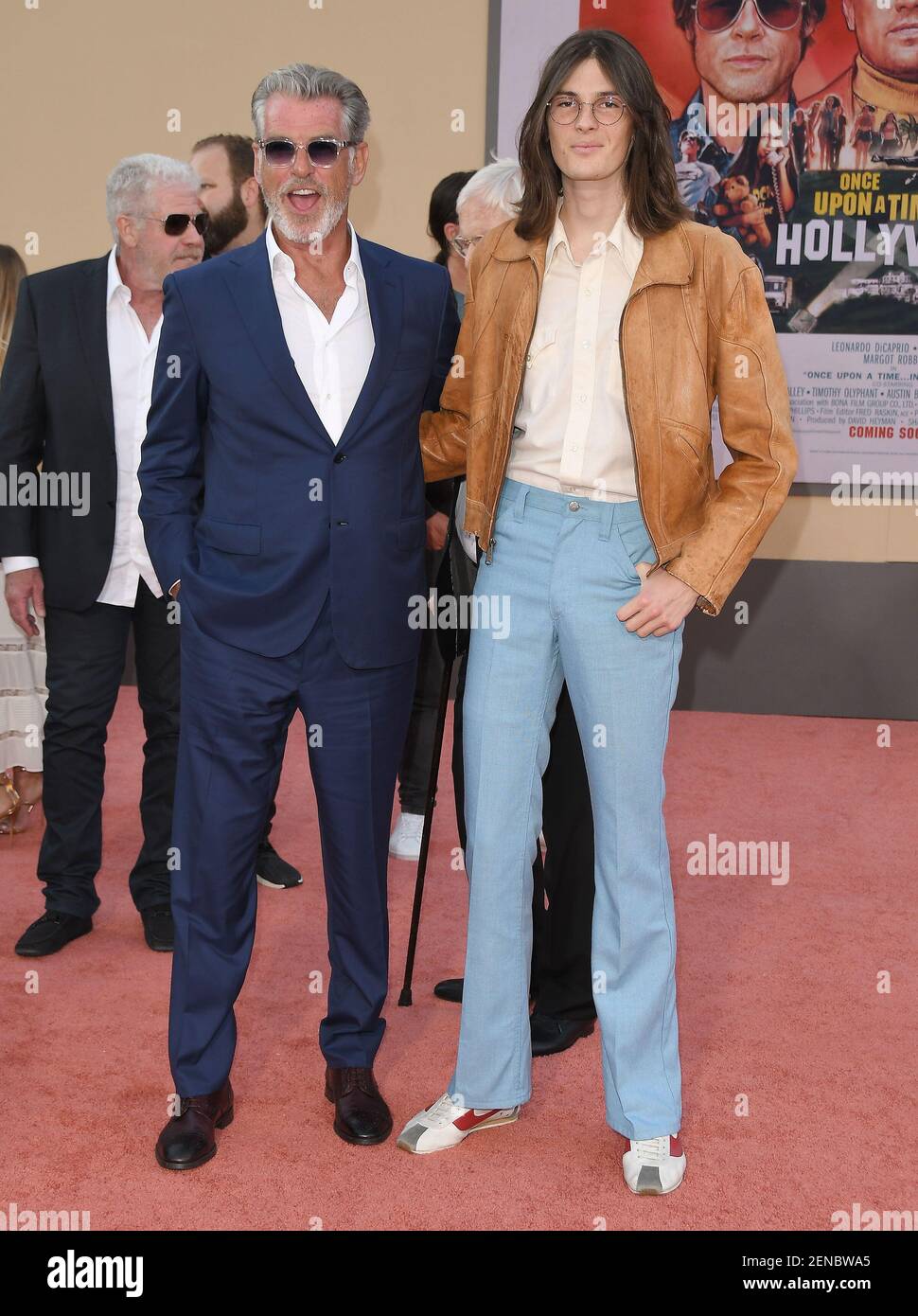 (L-R) Pierce Brosnan and Dylan Brosnan at the ONCE UPON A TIME...IN ...