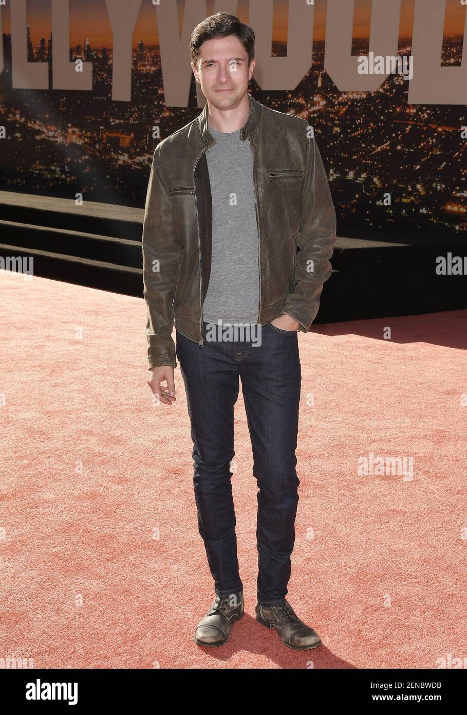 Topher Grace arrives at the ONCE UPON A TIME...IN HOLLYWOOD World ...