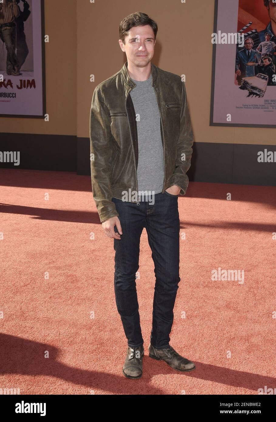 Topher Grace arrives at the ONCE UPON A TIME...IN HOLLYWOOD World ...