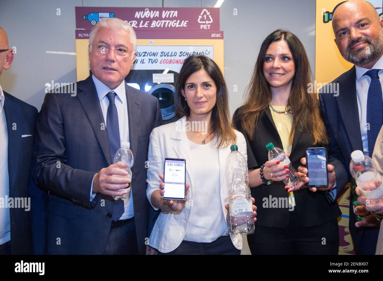 Virginia Raggi, Paolo Simioni and Linda Meleo The Mayor of Rome ...