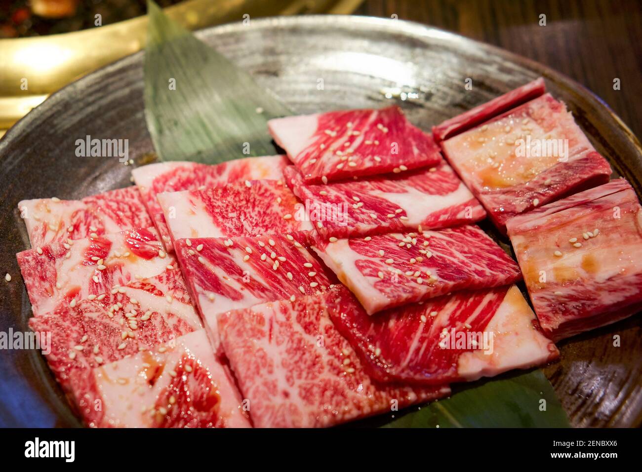 Honetsuki Karubi, Rib-on-bone It is the least fat red meat Stock Photo ...