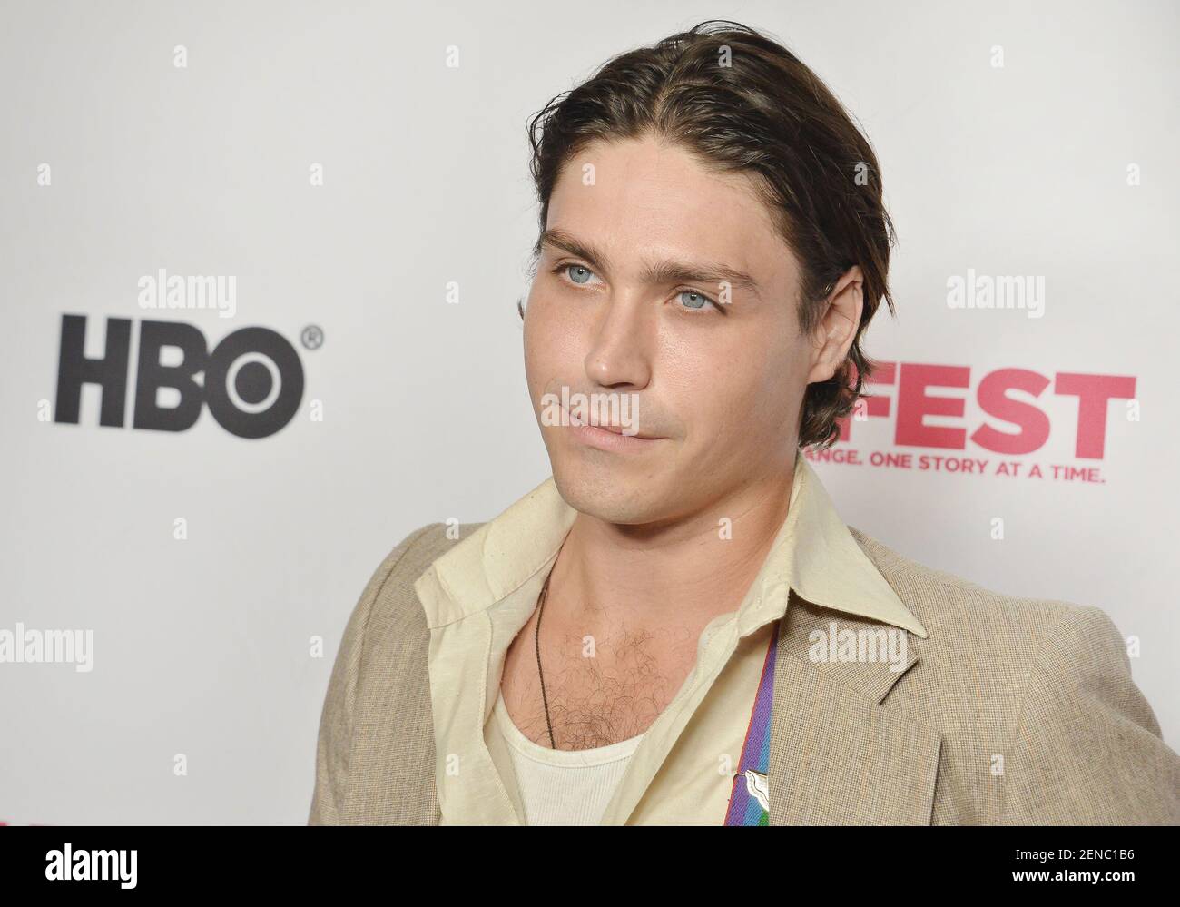 Logan Huffman arrives at the 2019 Outfest Los Angeles LGBTQ Film ...