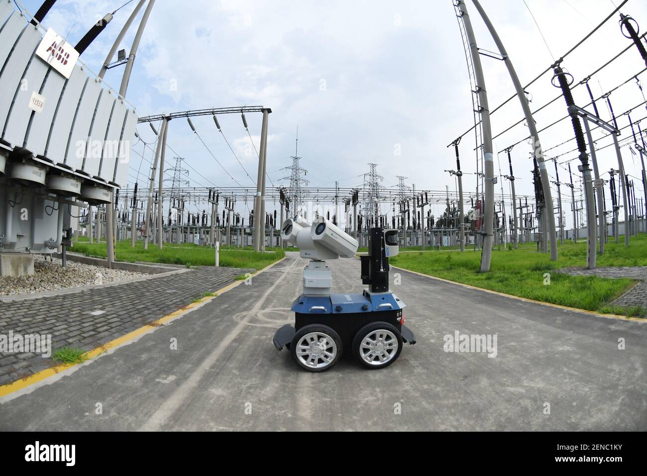 An intelligent inspection robot inspects the substation at 220 kv ...