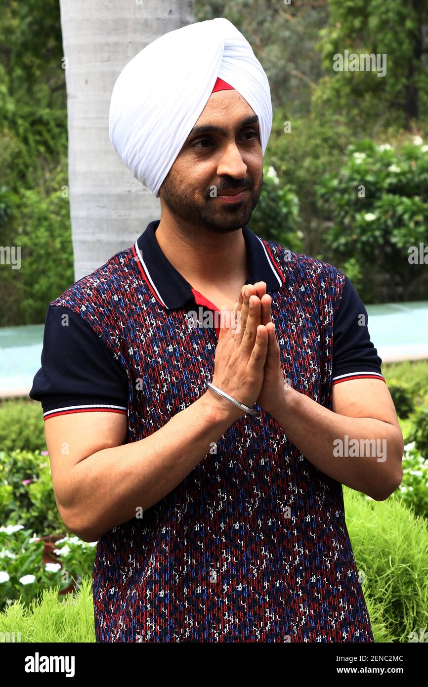 bollywood actor, daljit dosanjh,during the press conference for the ...