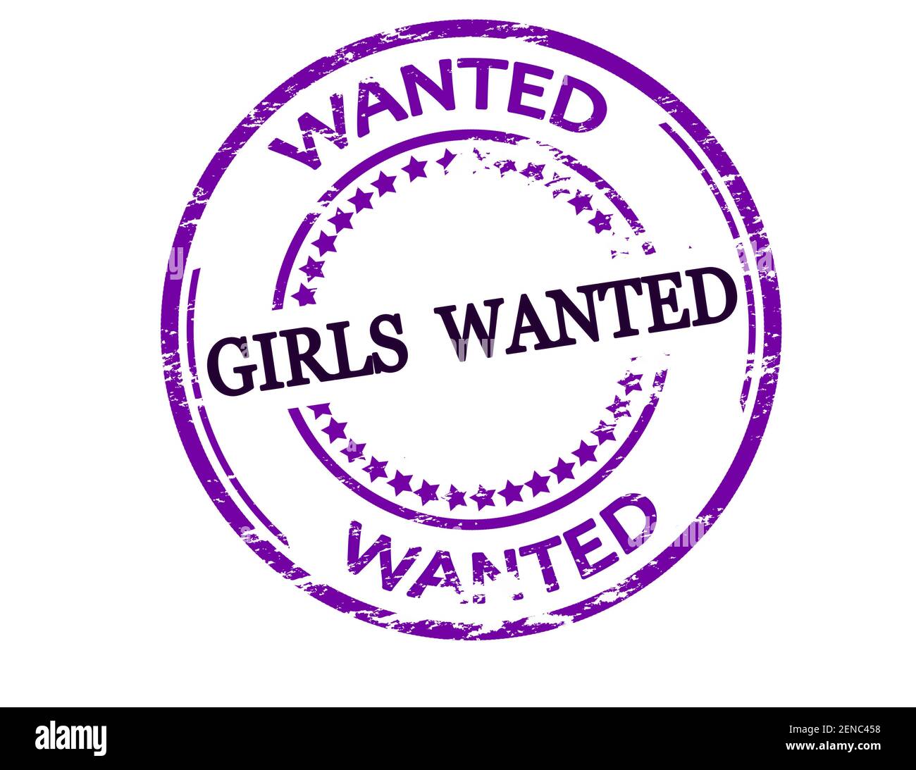 Rubber stamp with text girls wanted inside, vector illustration Stock ...