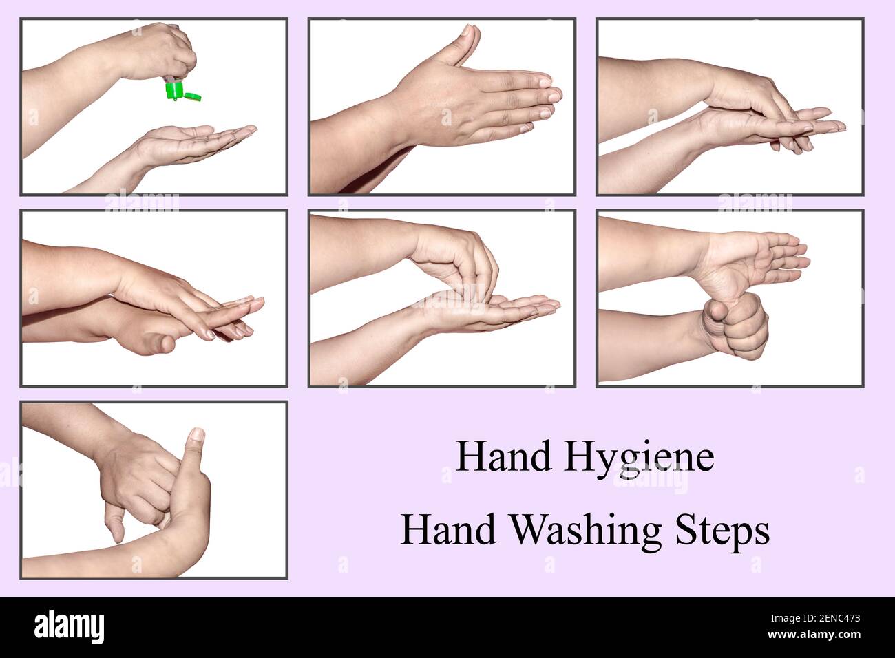 Hand Hygiene - Corona virus prevention, Cleaning Hands with Hand ...