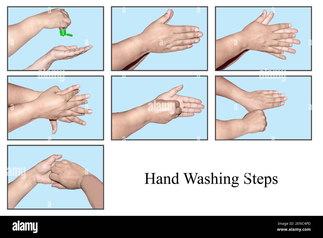 Hand Hygiene - Corona virus prevention, Cleaning Hands with Hand ...