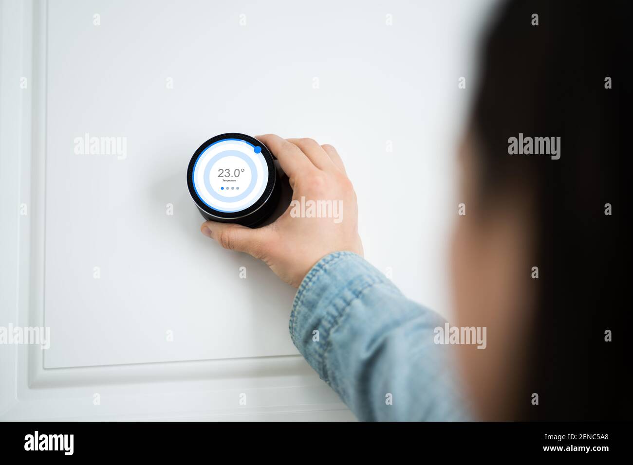 Hand Turning Smart Digital Heat Control Temperature Thermostat Stock ...