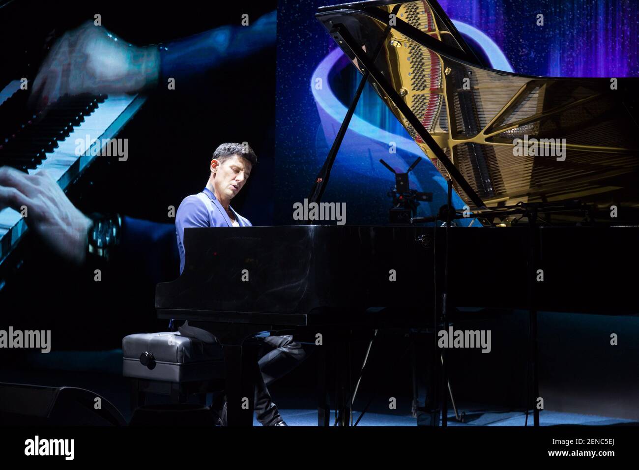 Croatian pianist Maksim Mrvica performs during the By-Health Nutrition ...