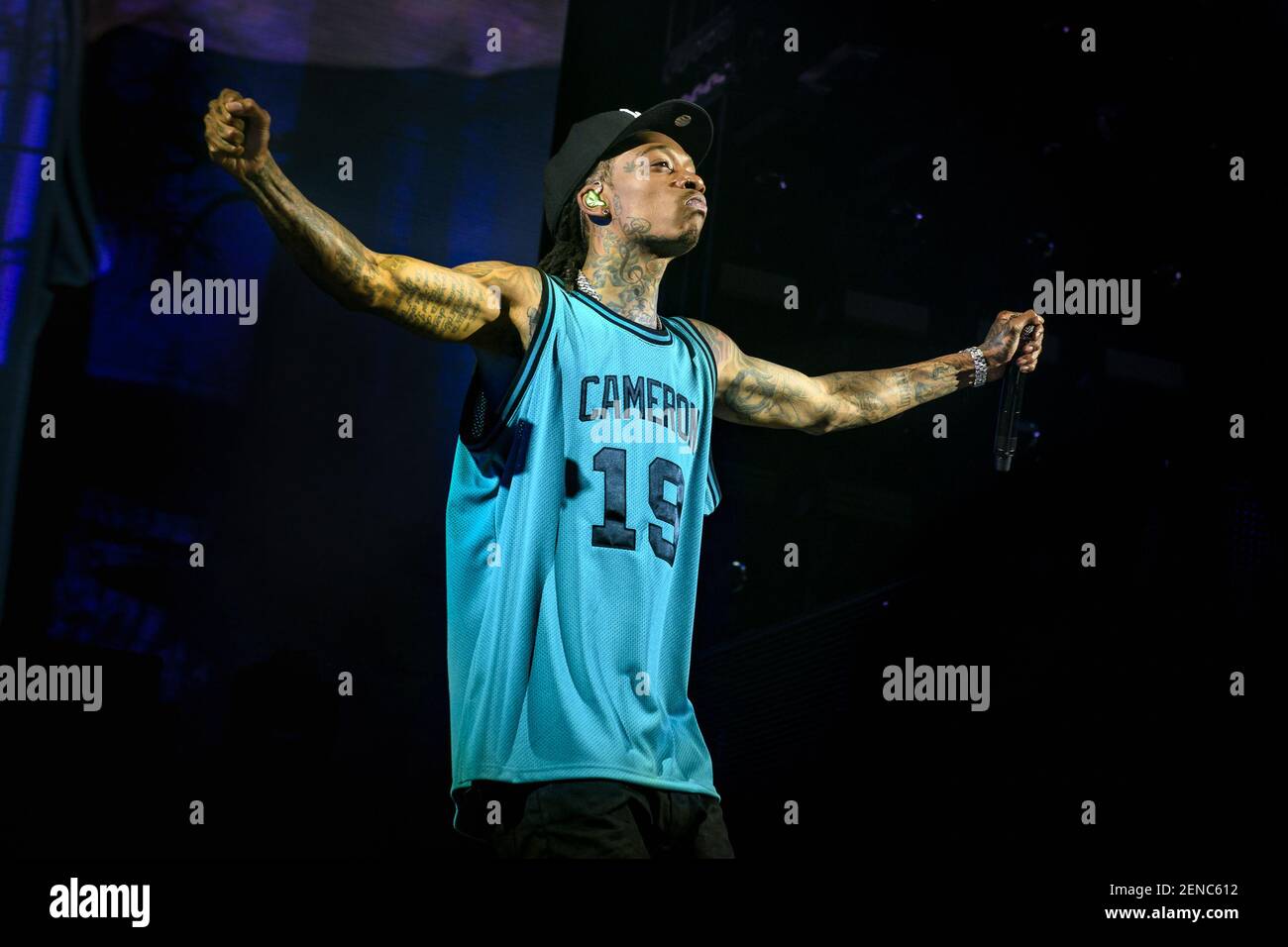 American rapper, Cameron Jibril Thomaz, known professionally as Wiz ...