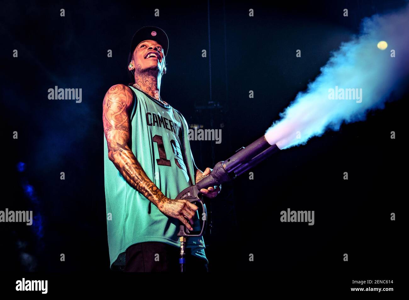 American rapper, Cameron Jibril Thomaz, known professionally as Wiz ...
