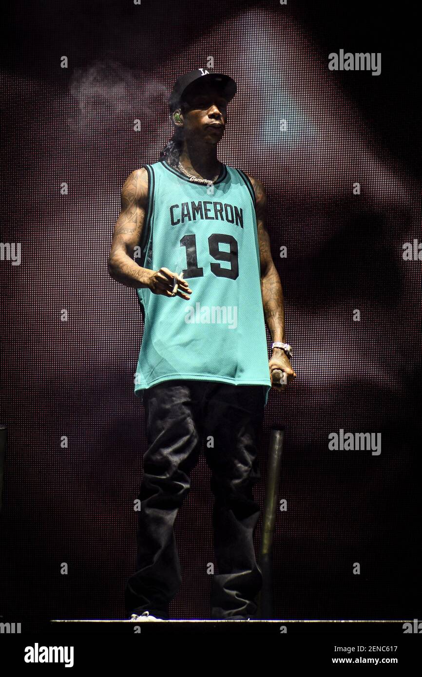 American rapper, Cameron Jibril Thomaz, known professionally as Wiz ...