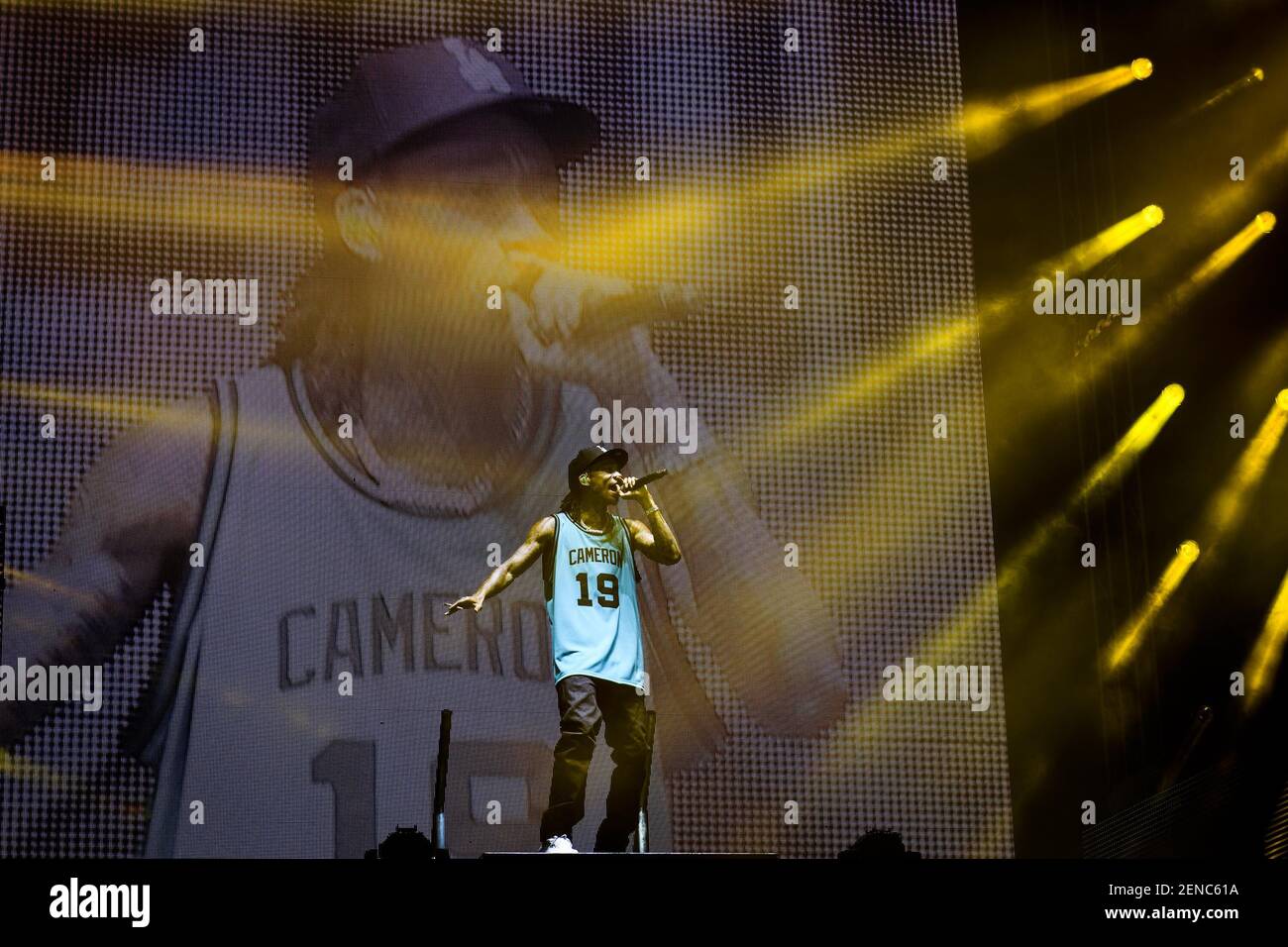 American rapper, Cameron Jibril Thomaz, known professionally as Wiz ...