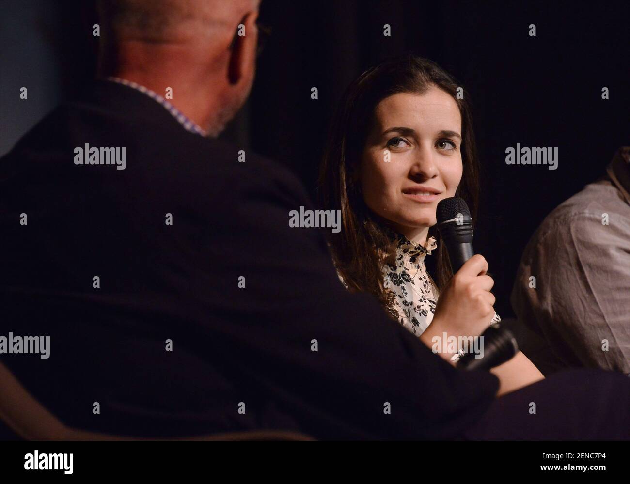Filmmaker/Subject Waad Alkateab on stage during the Q&A at the FOR SAMA ...
