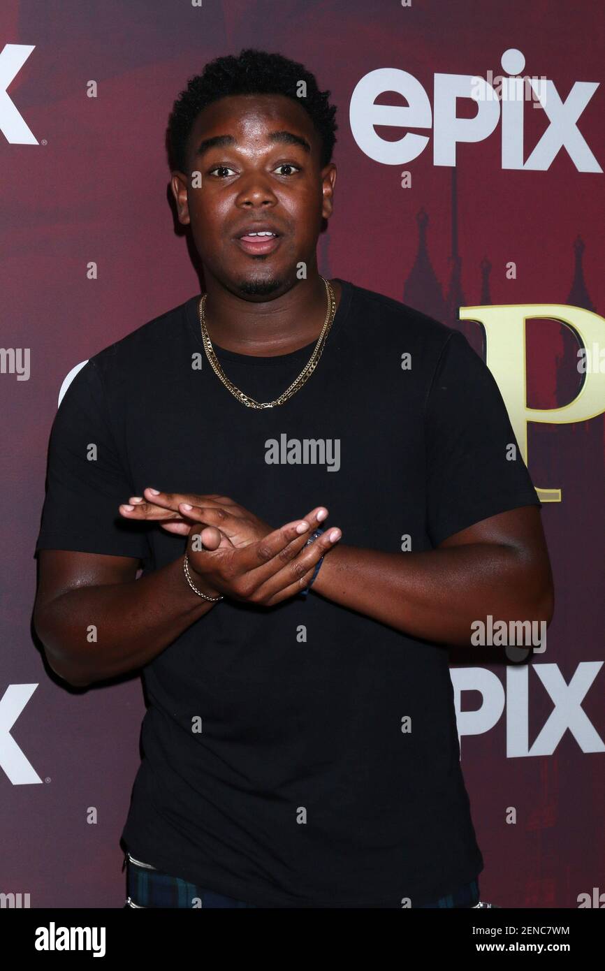 Dexter Darden at the "Pennyworth" Premiere at the Harmony Gold Theater ...