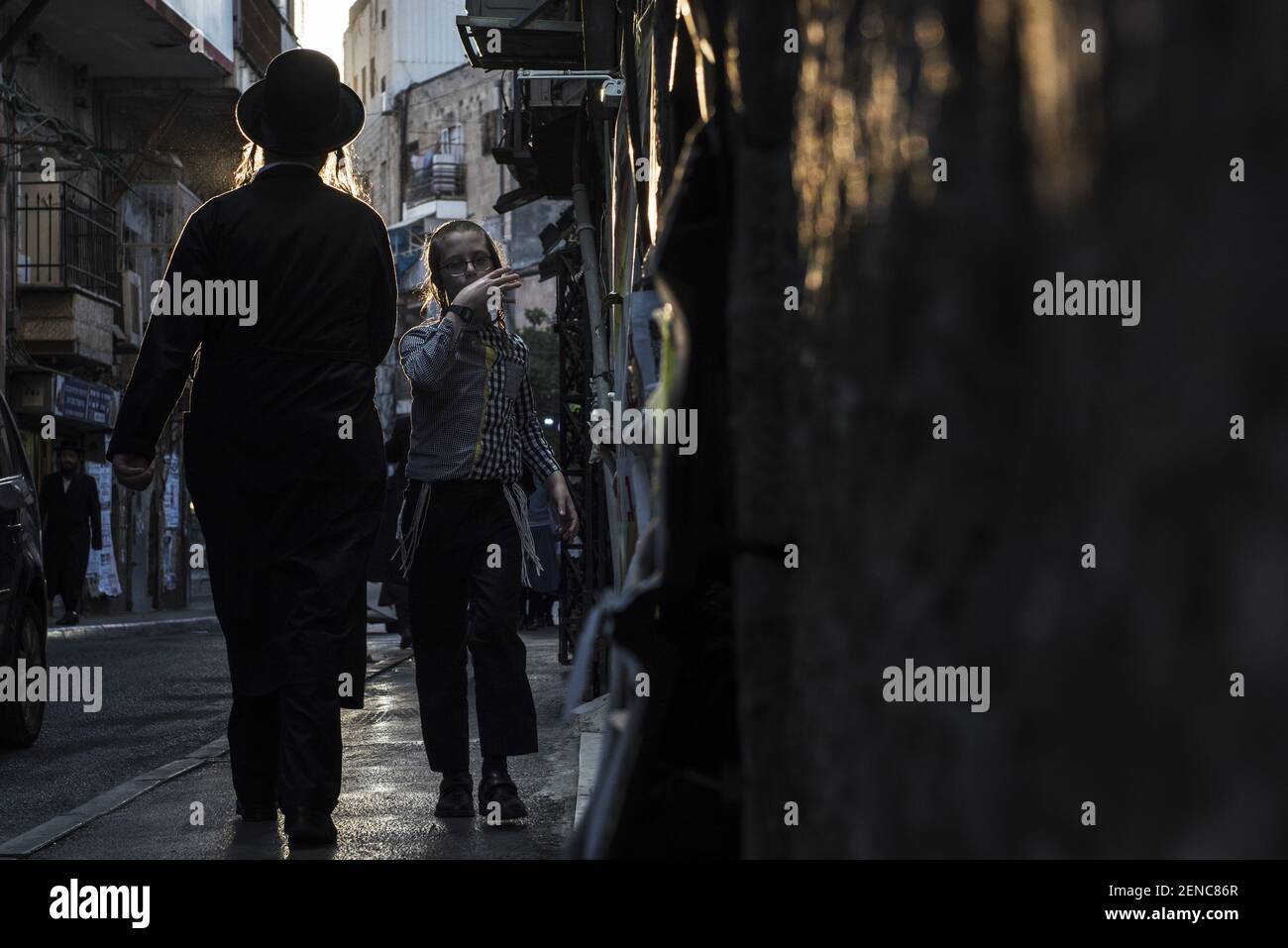 The daily life of Haredi Jews seen in Jerusalem, Israel on July 23 ...