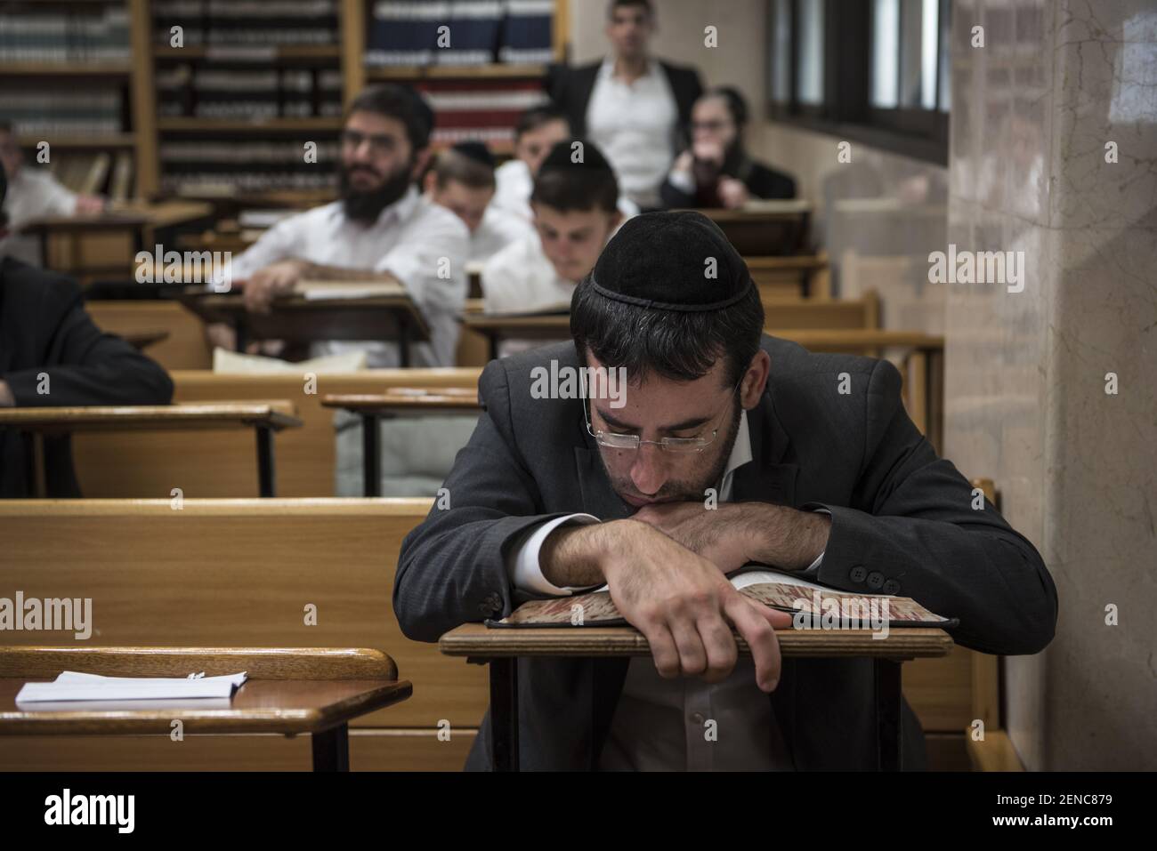 The daily life of Haredi Jews seen in Jerusalem, Israel on July 23 ...