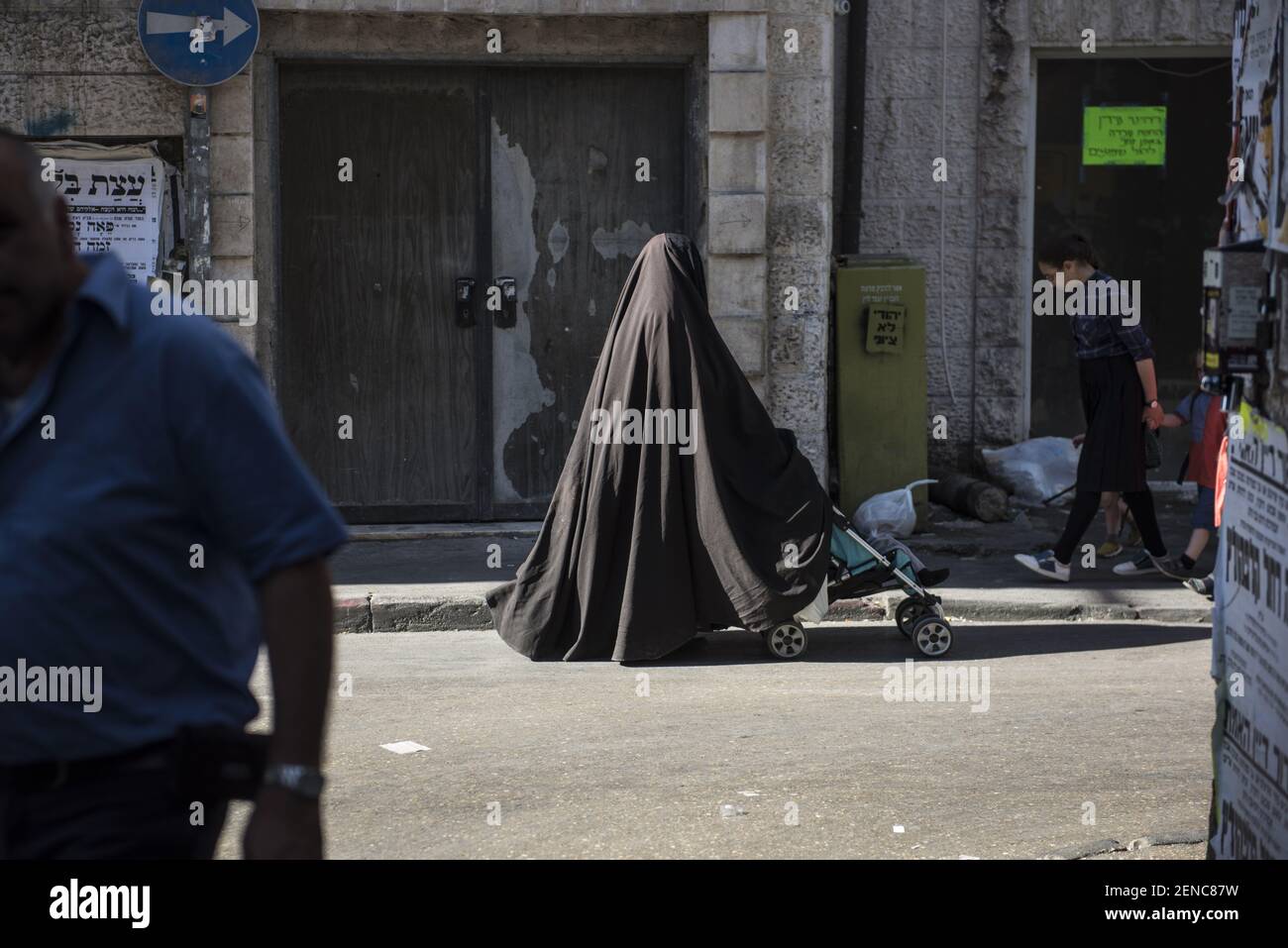 The daily life of Haredi Jews seen in Jerusalem, Israel on July 23 ...