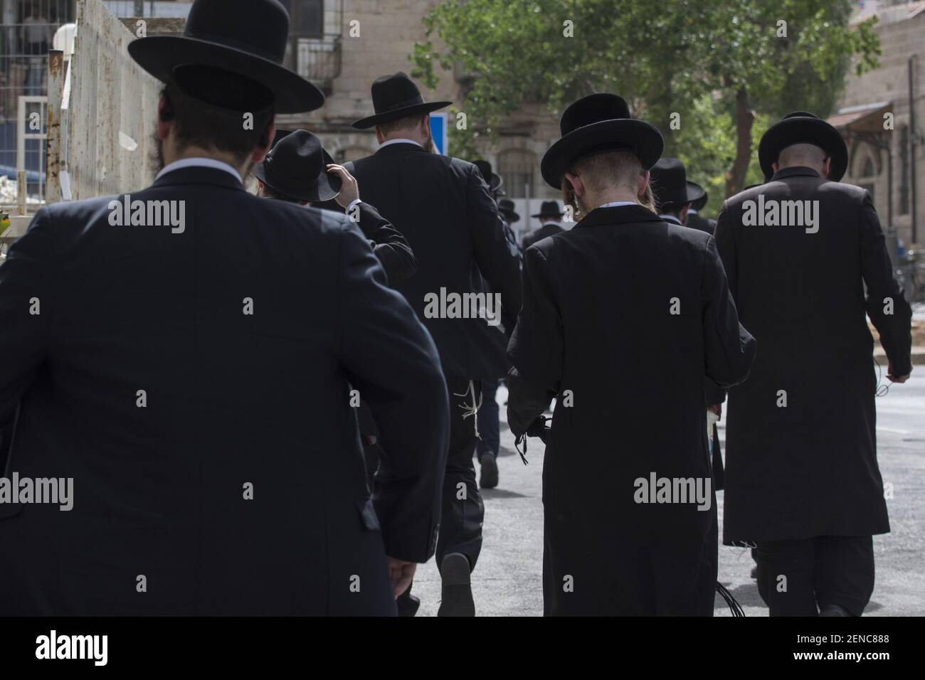 The daily life of Haredi Jews seen in Jerusalem, Israel on July 23 ...