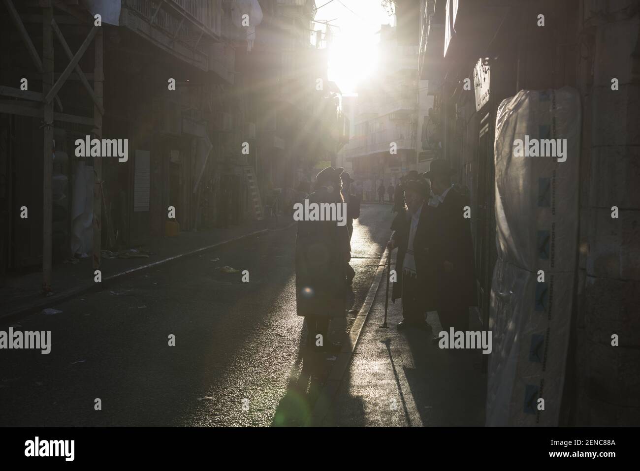 The daily life of Haredi Jews seen in Jerusalem, Israel on July 23 ...