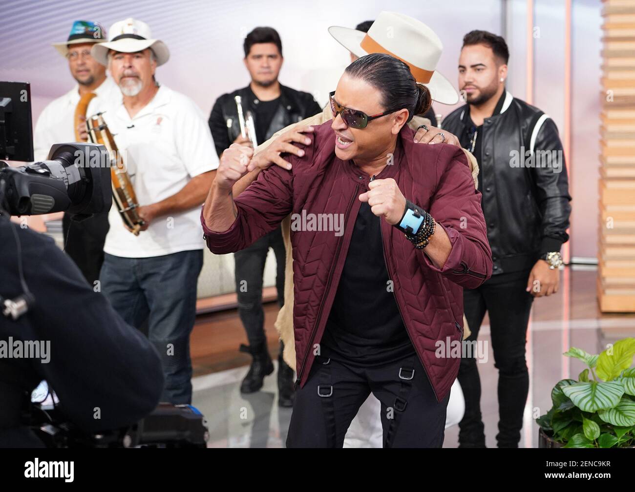 MIAMI, FL - JUL 25: Elvis Crespo and Gabriel are seen during "Despierta ...