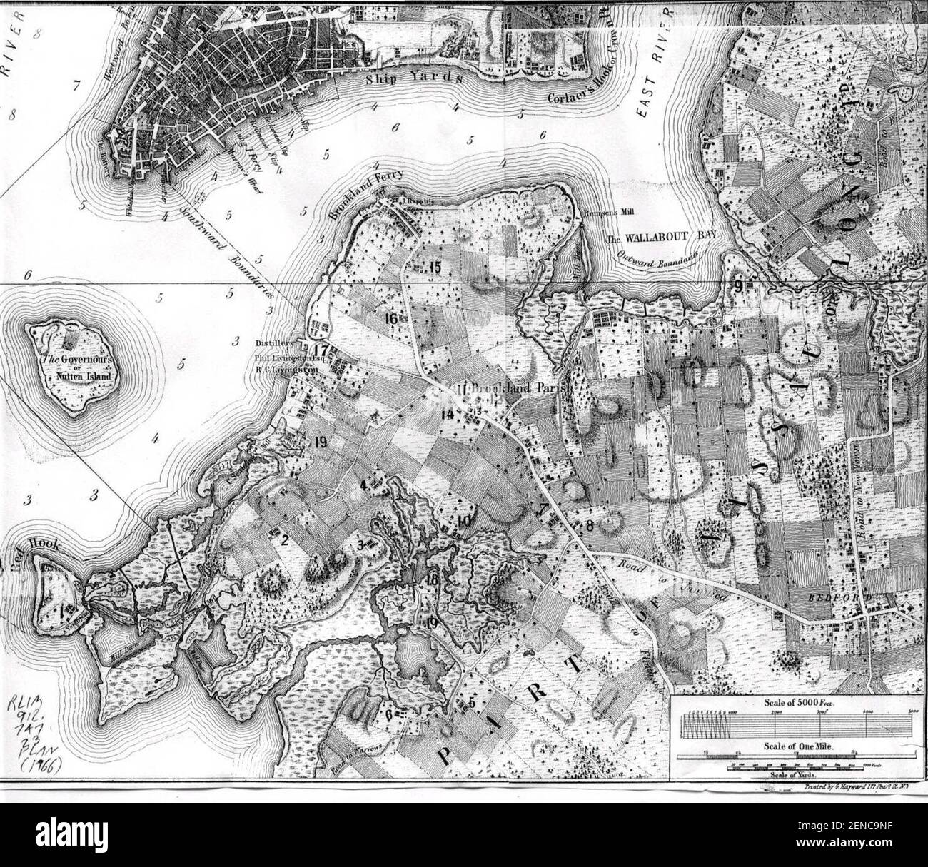 Vintage map of brooklyn hi-res stock photography and images - Alamy