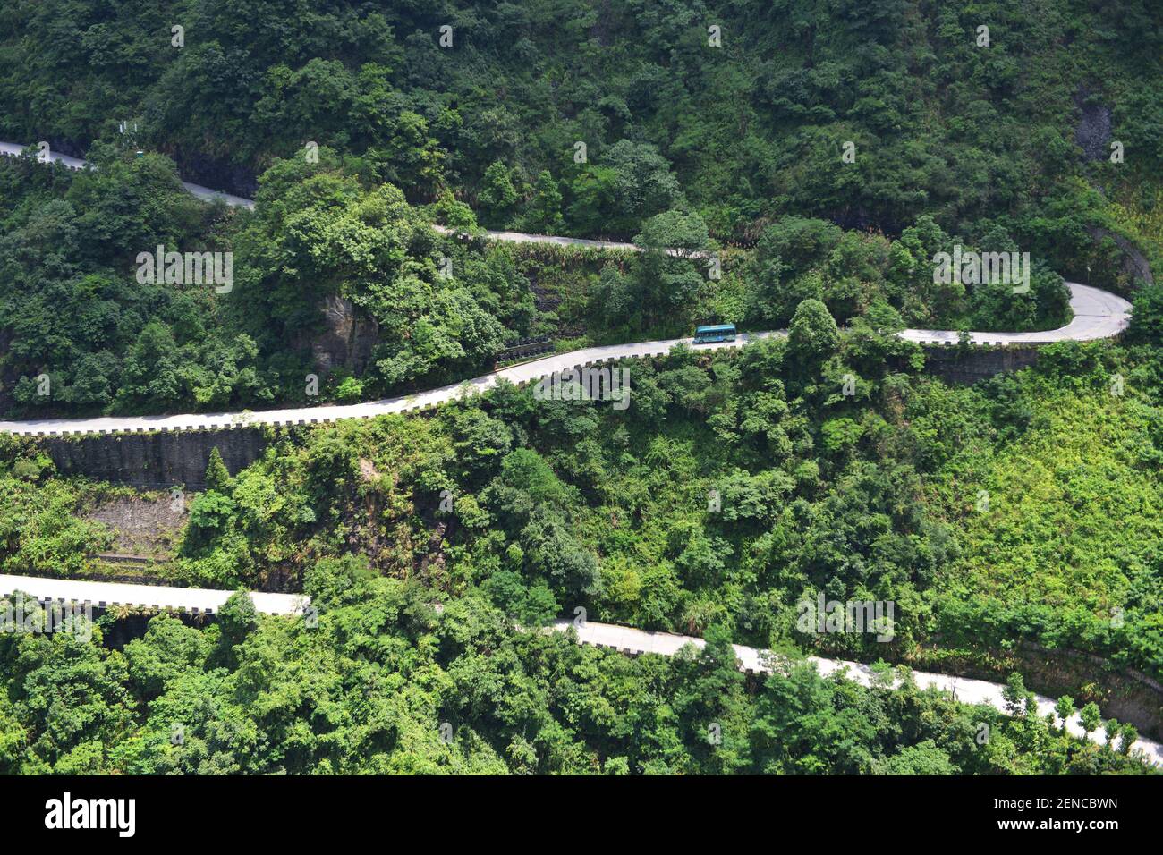 Hunan,CHINA-Tianmen mountain scenic area in Zhangjiajie, Hunan province ...