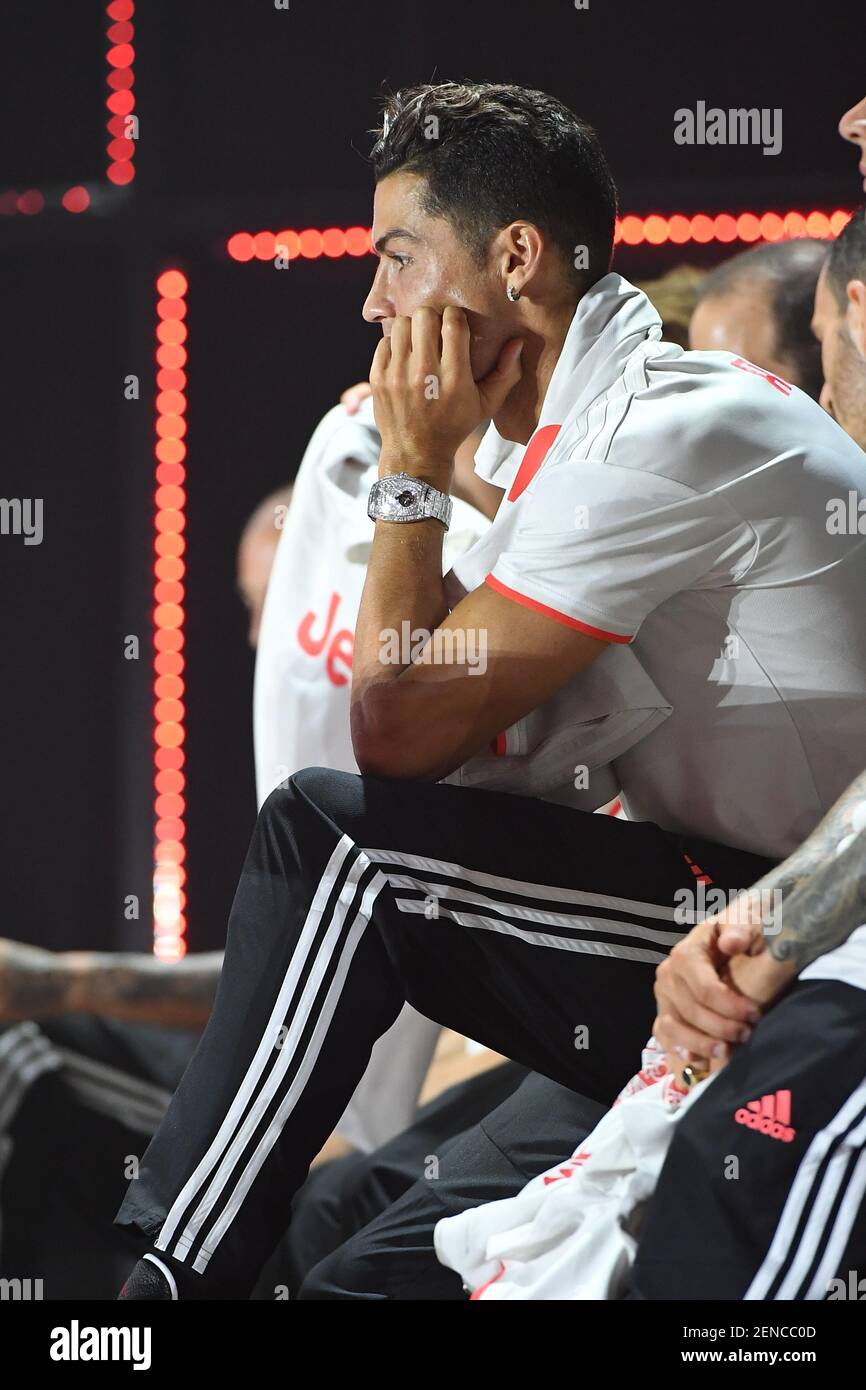 Shanghai,CHINA-Cristiano ronaldo and teammates appeared in the 19 / 20 ...