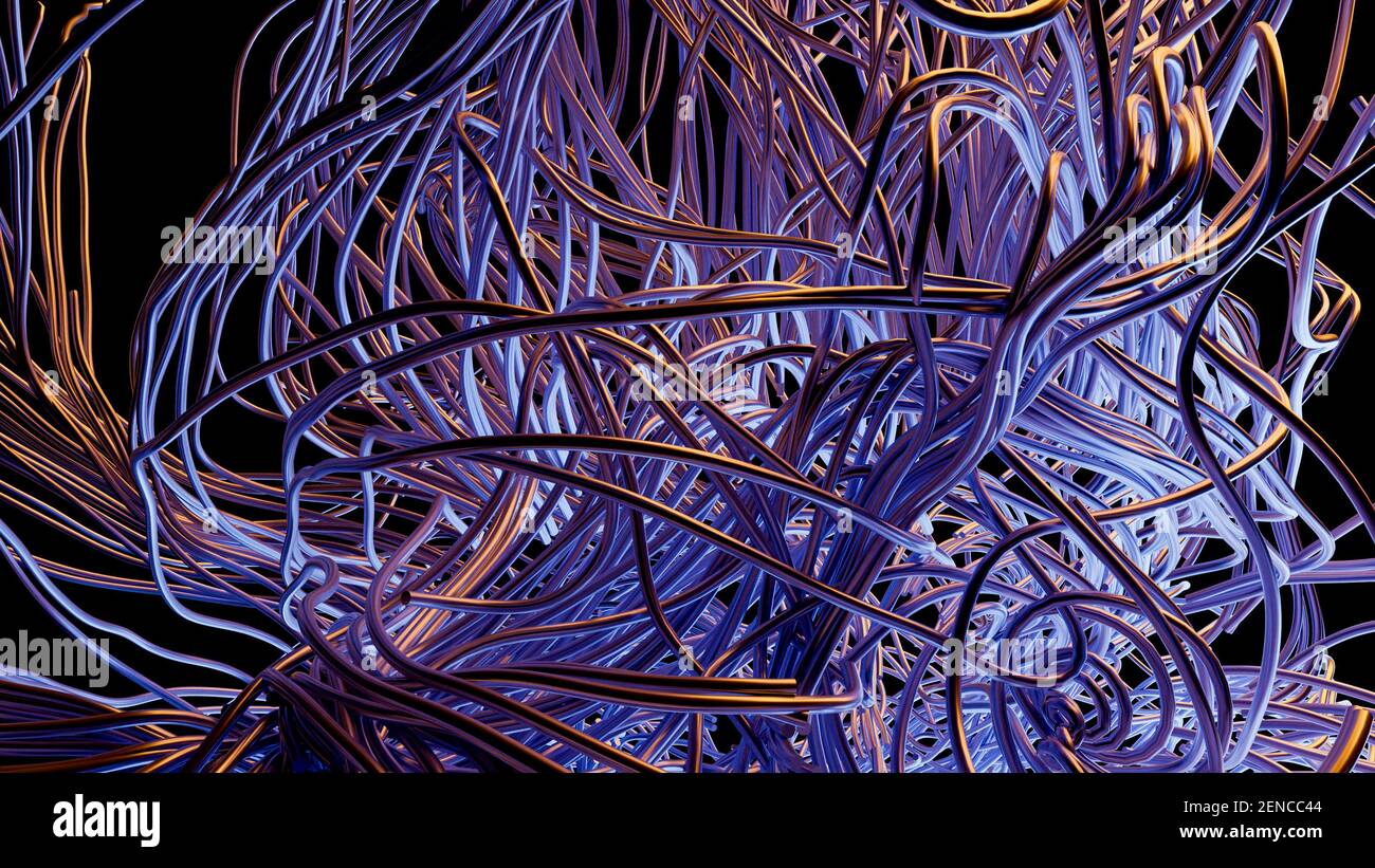 3D render abstract technology background which metal wire Stock Photo - Alamy