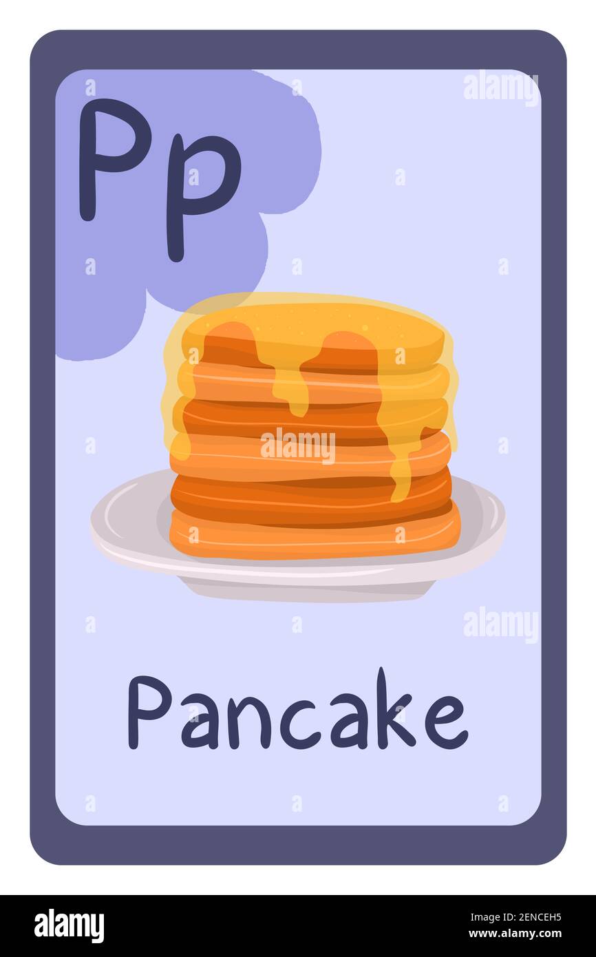 English pancake Stock Vector Images - Alamy