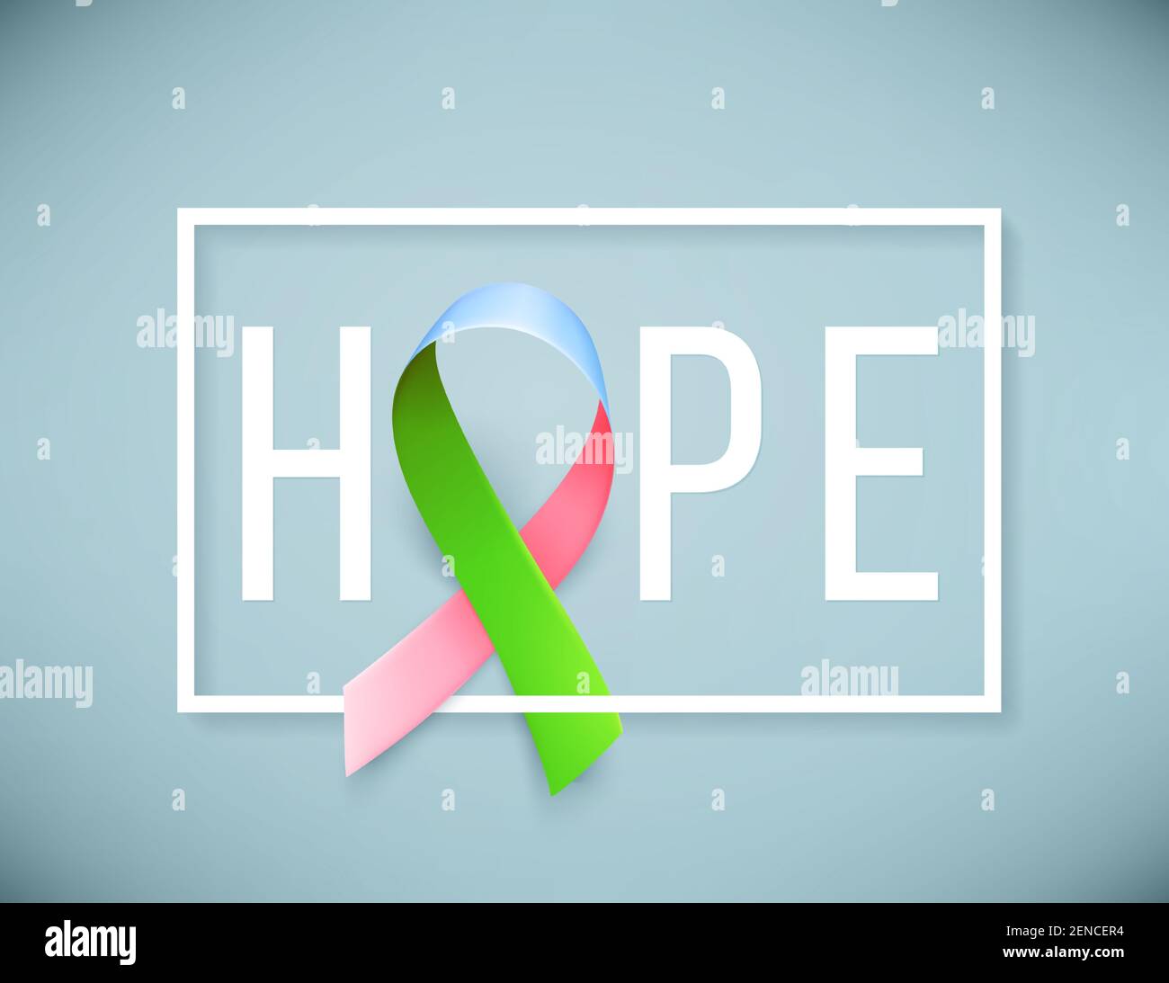 Symbol Of Rare Disease Realistic Ribbon Poster Hope For Awareness Day