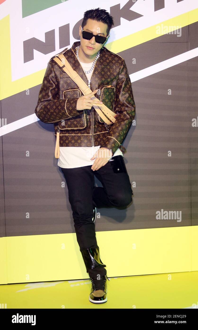 **TAIWAN OUT**Taiwanese actor and singer Nick Chou attends a fan party ...