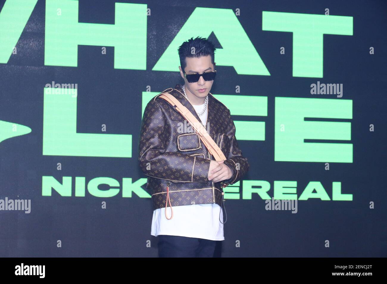 Taiwanese actor and singer Nick Chou attends a fan party for new EP ...